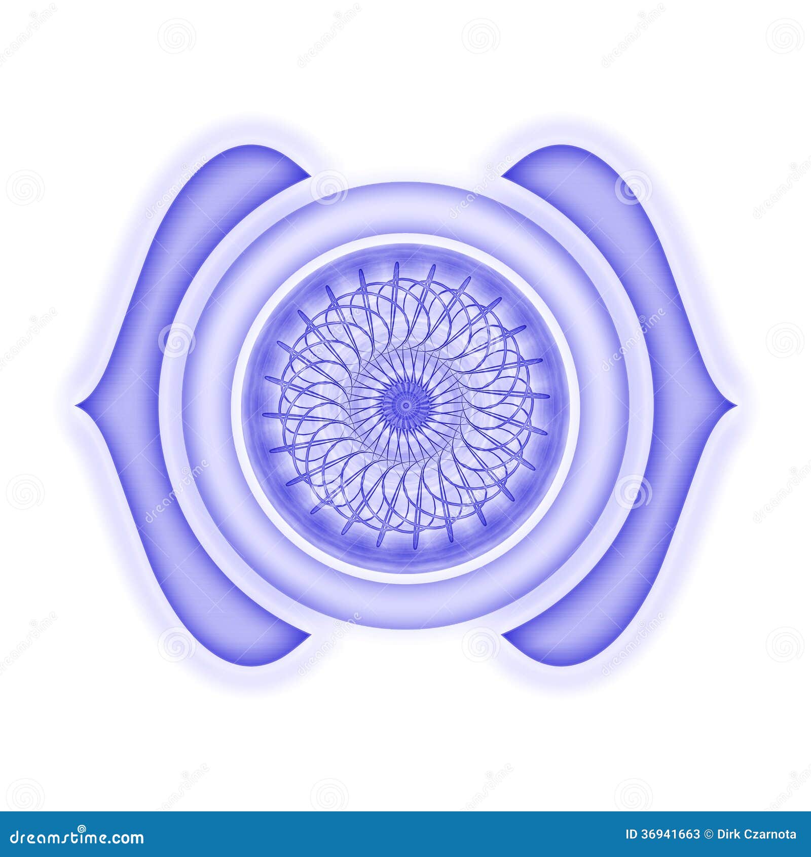 Ajna Chakra isolated stock illustration. Illustration of indian - 36941663