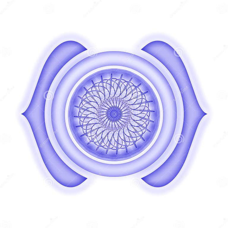 Ajna Chakra isolated stock illustration. Illustration of indian - 36941663