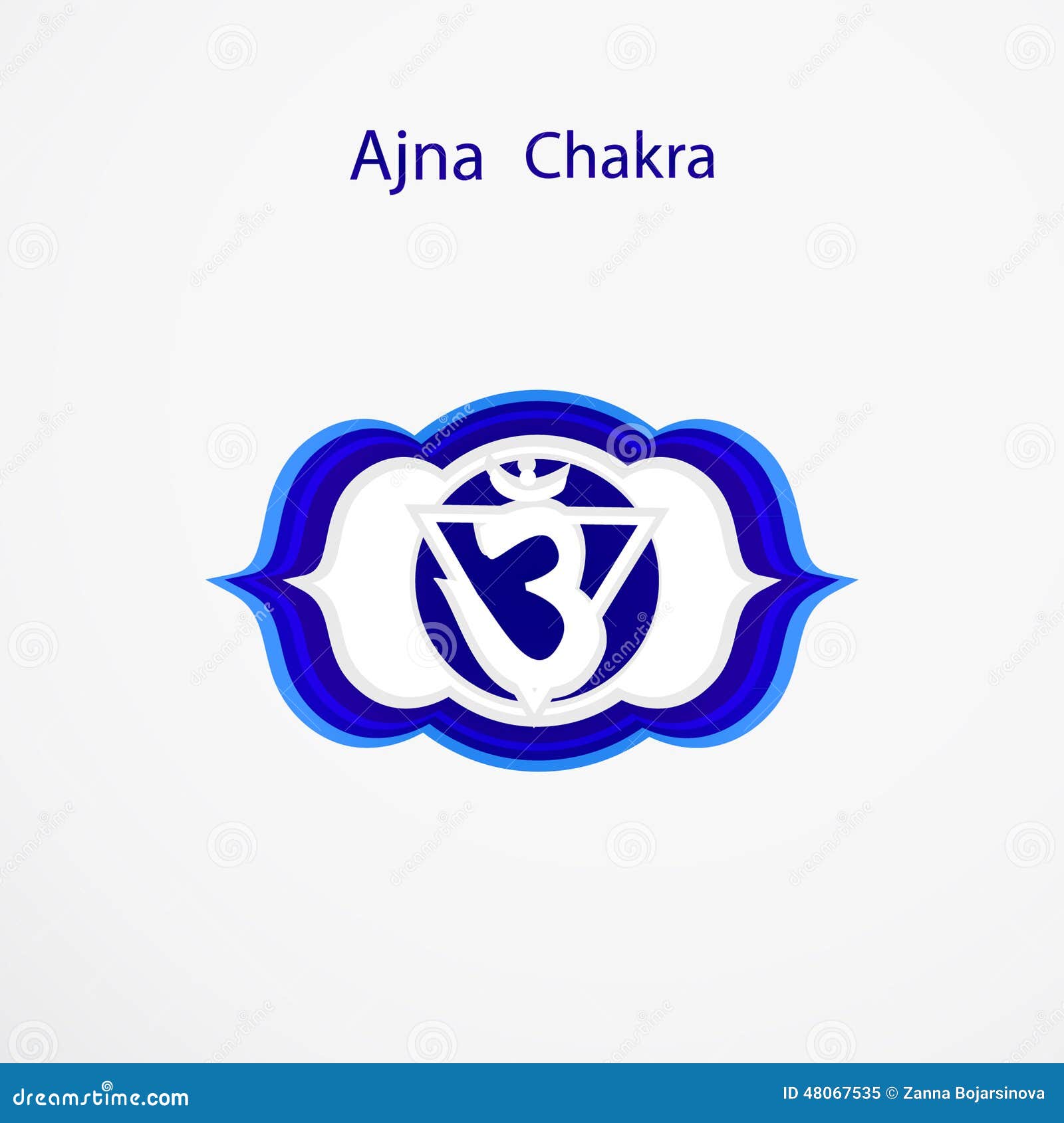 Ajna Chakra. Vector Zentangle Object For Decoration | CartoonDealer.com ...