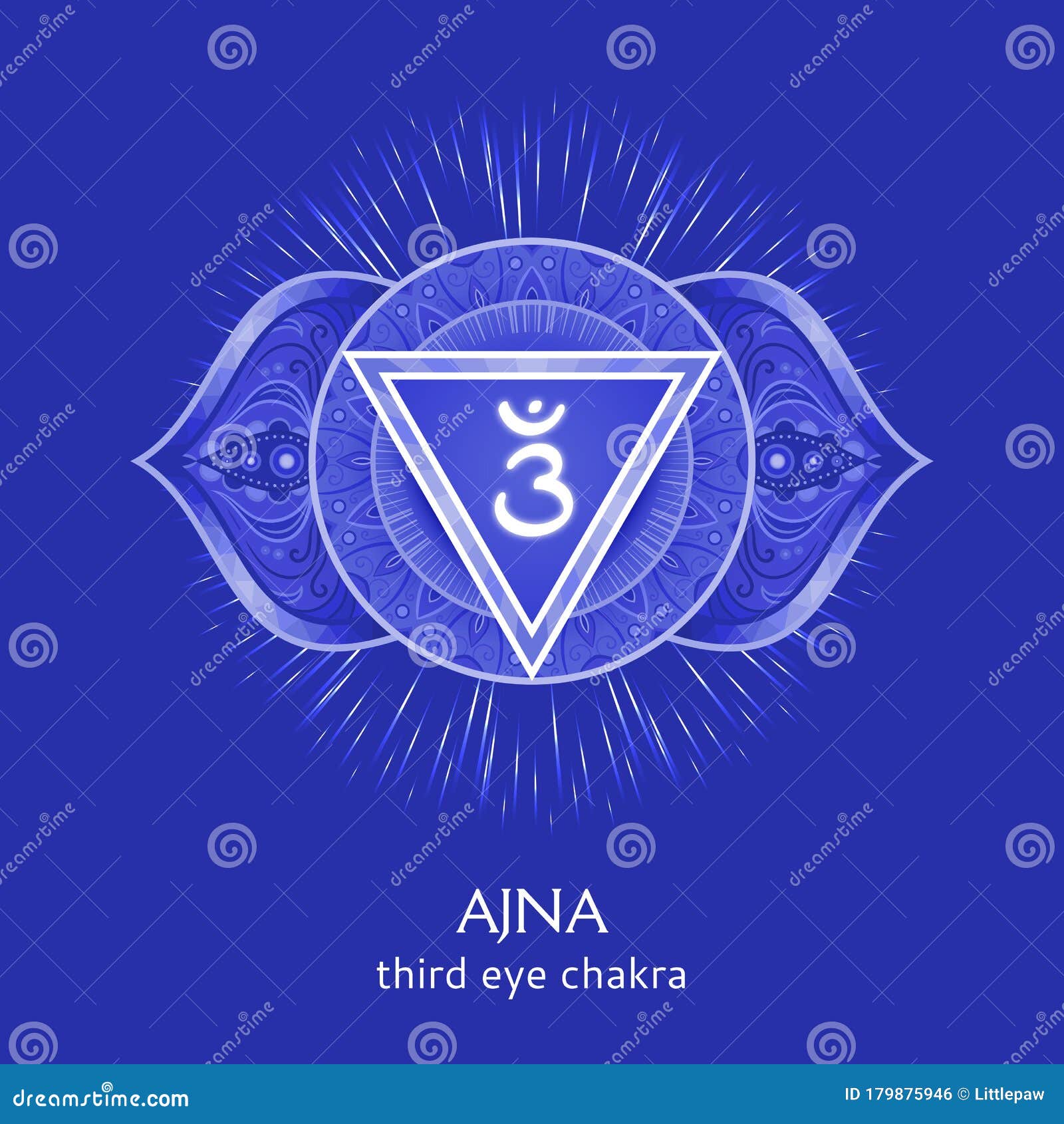 Ajna, Third Eye Chakra Symbol. Colorful Mandala Stock Vector ... Ajna, Third Eye Chakra Symbol. Colorful Mandala Stock Vector ...
