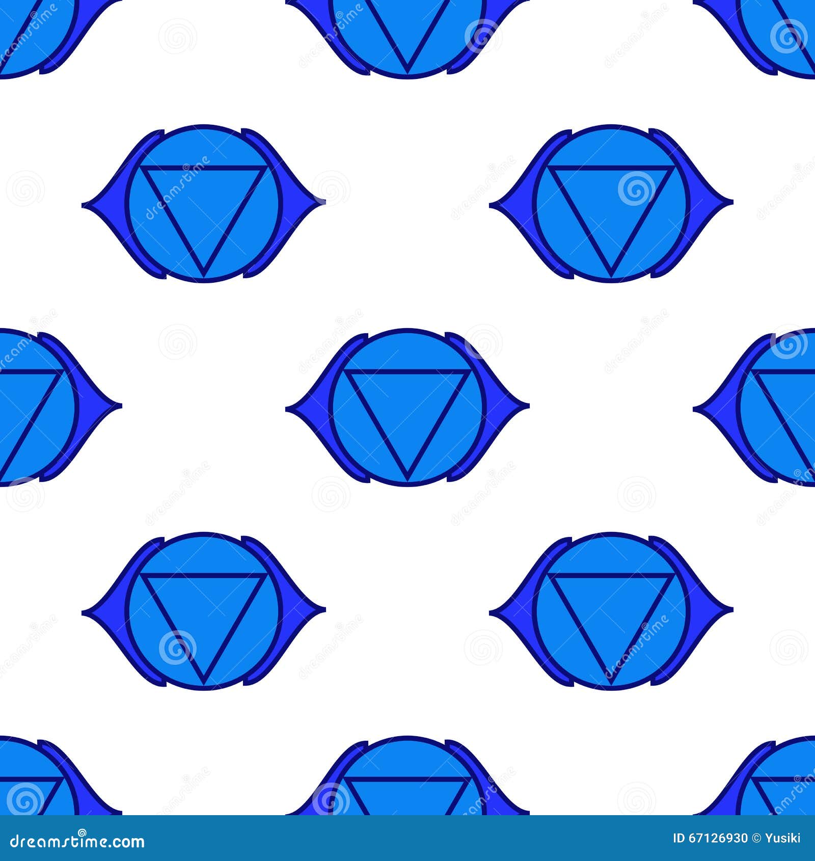 Ajna. Third Eye Chakra. Sixth Chakra Symbol Of Human. Vector ...