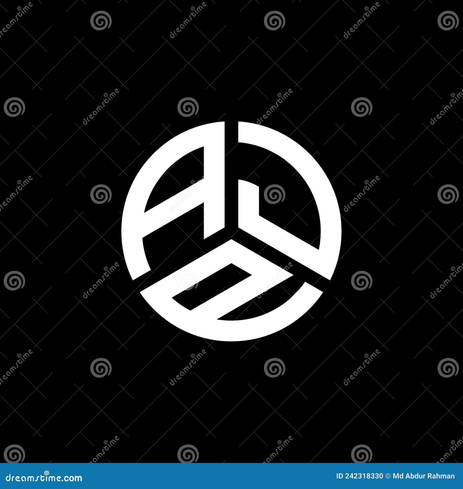 AJP Letter Logo Design on White Background. AJP Creative Initials ...