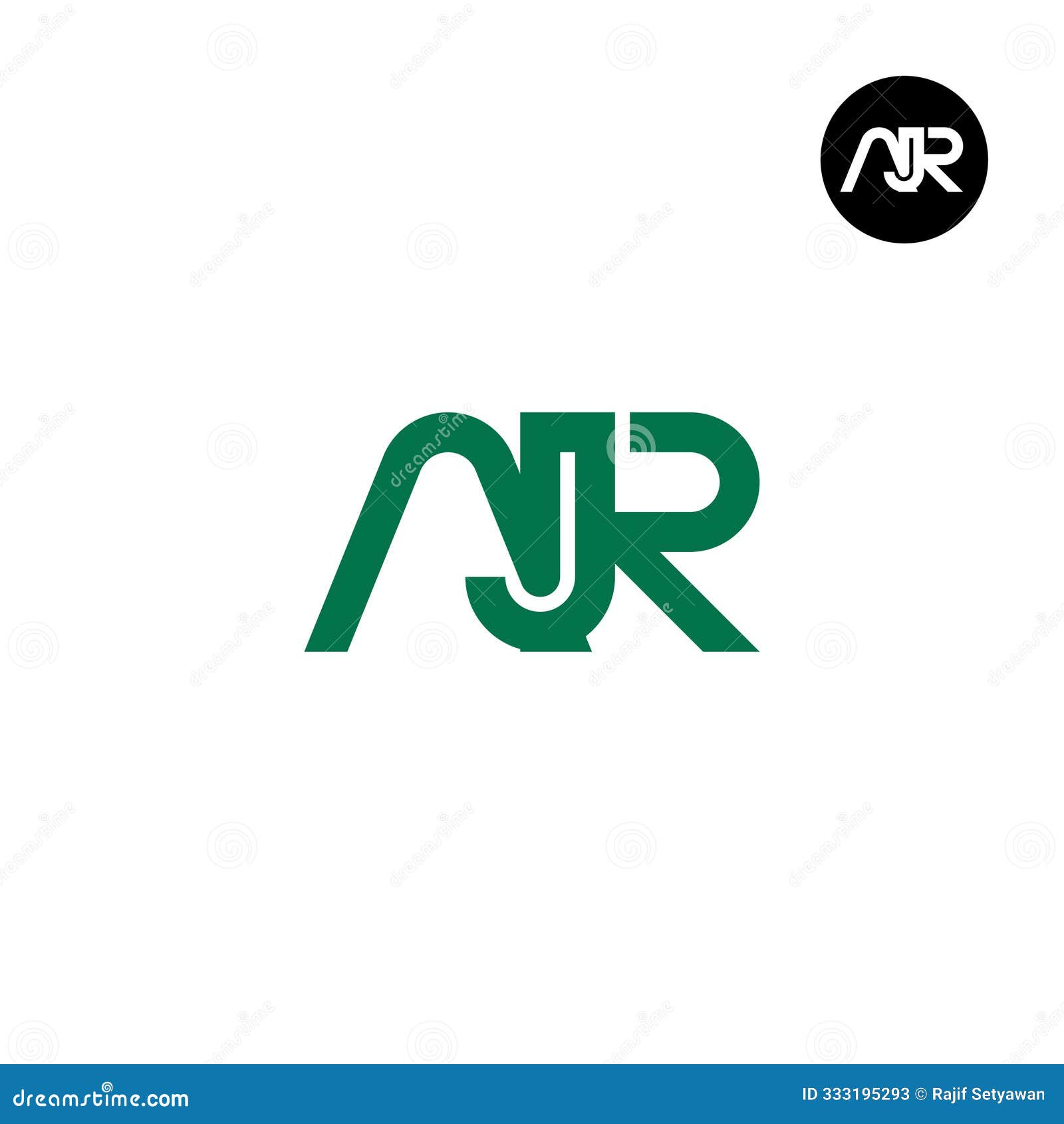 AJR Logo Letter Monogram Design Stock Vector - Illustration of ...