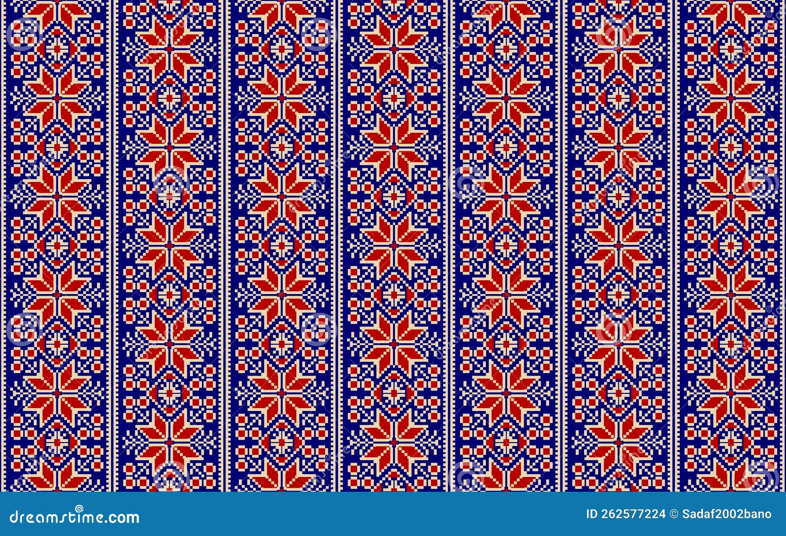 Ajrak Pattern Background, Vector Illustration. Colorful Ajrak Pattern ...