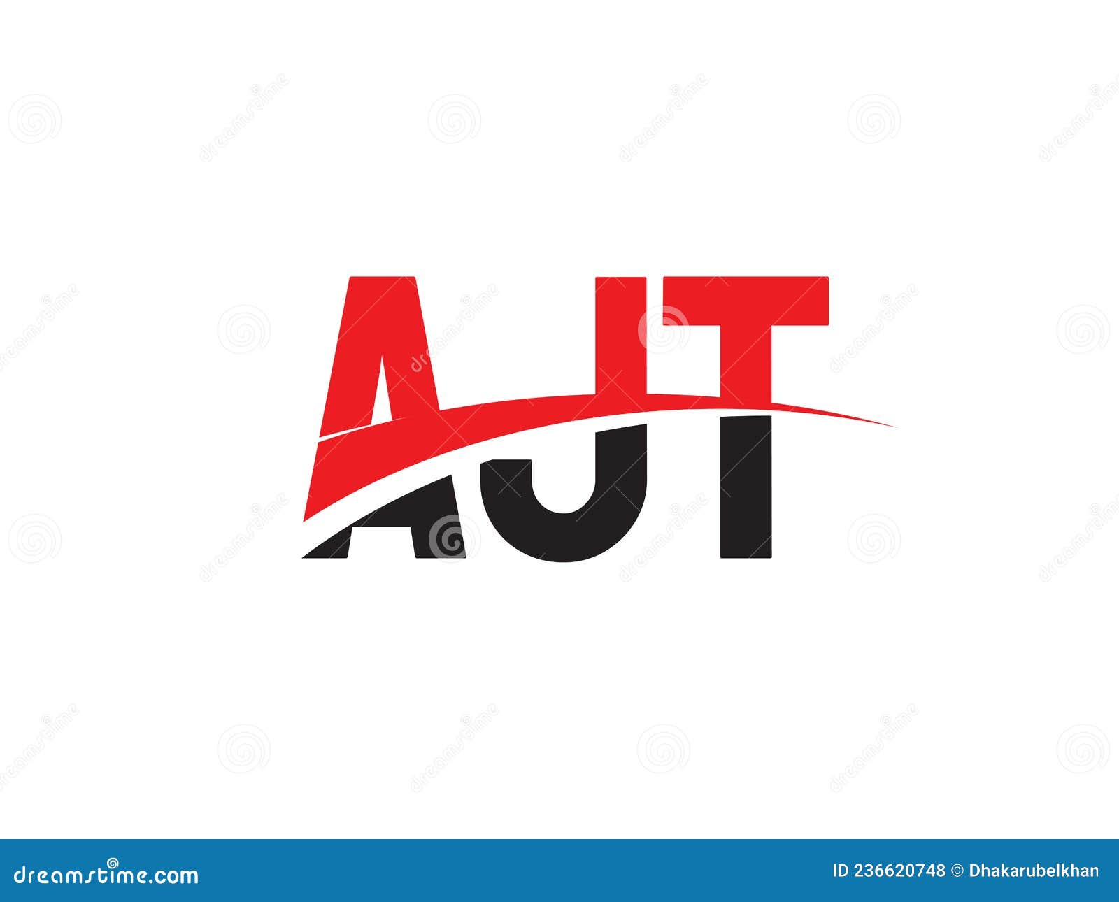 AJT Letter Initial Logo Design Vector Illustration Stock Vector ...