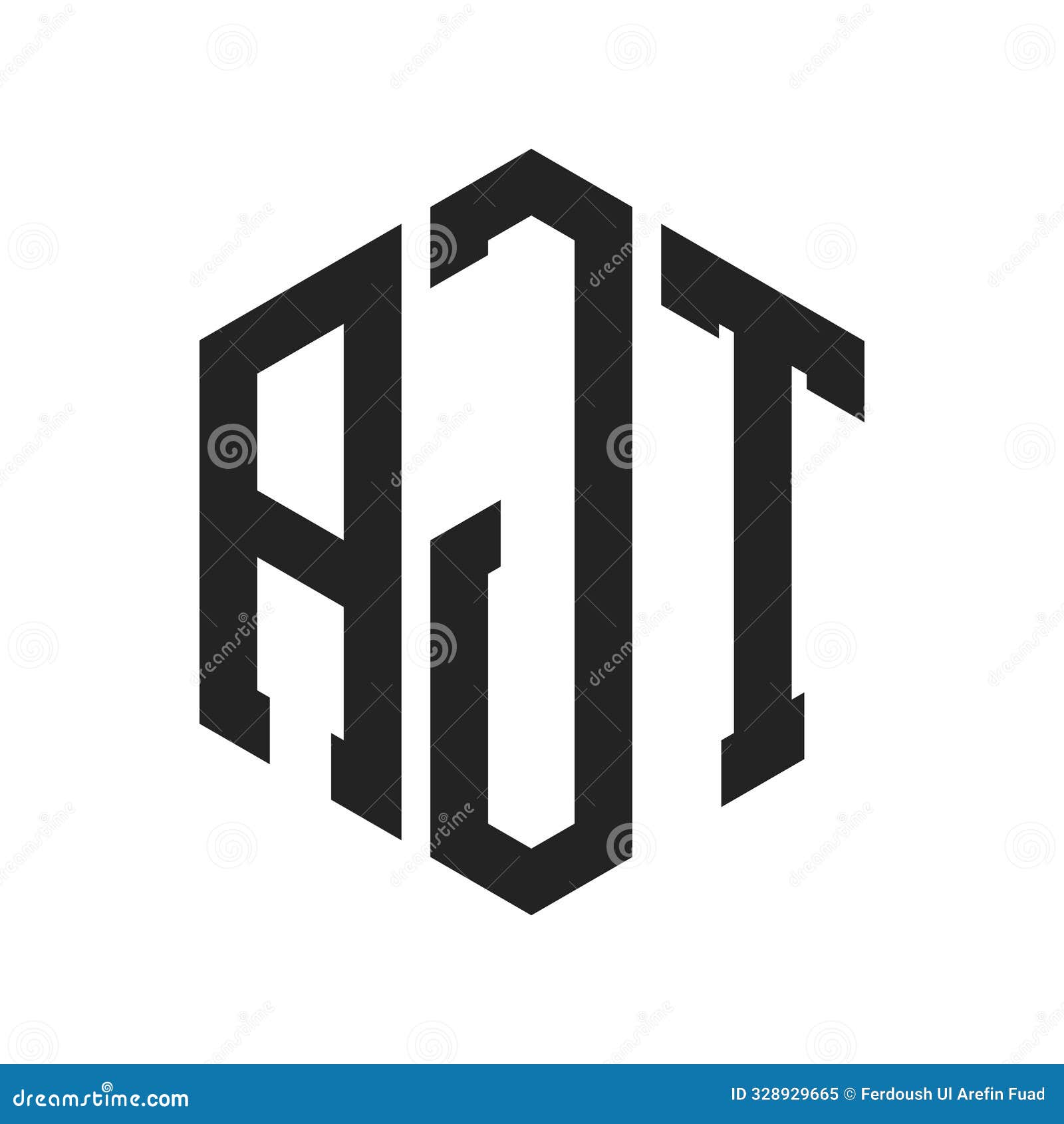 AJT Logo Design. Initial Letter AJT Monogram Logo Using Hexagon Shape ...