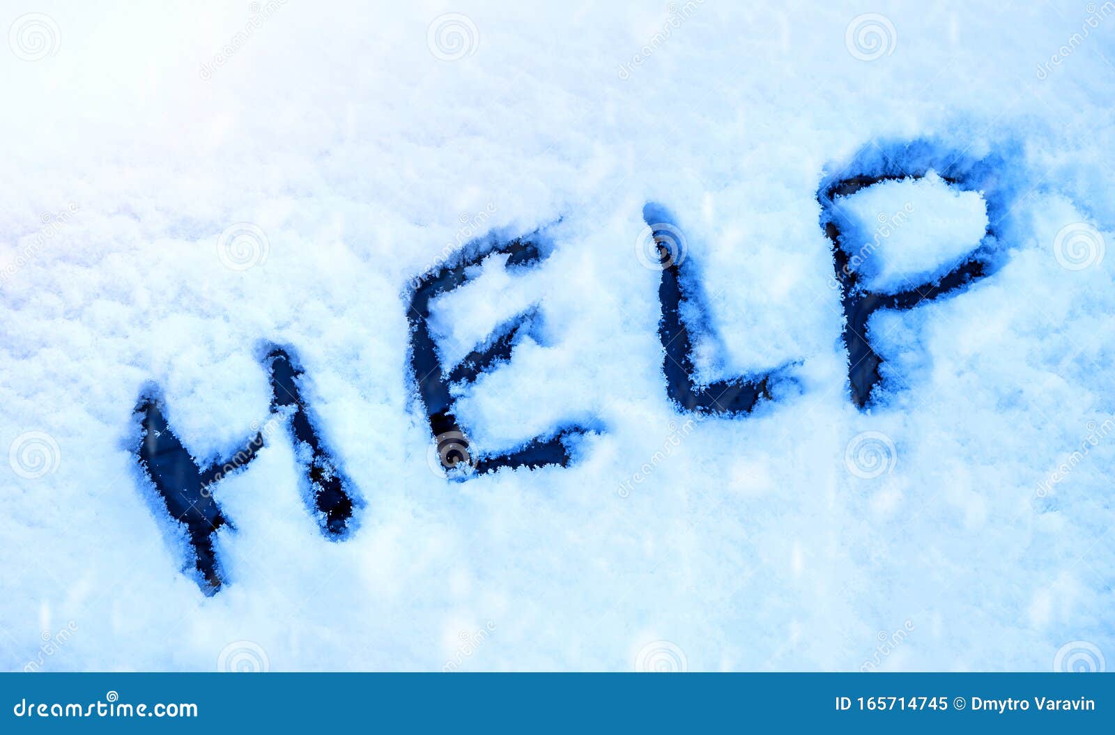 Ajuda Do Word, Escrita Em Neve Imagem de Stock - Imagem de neve, nave ...