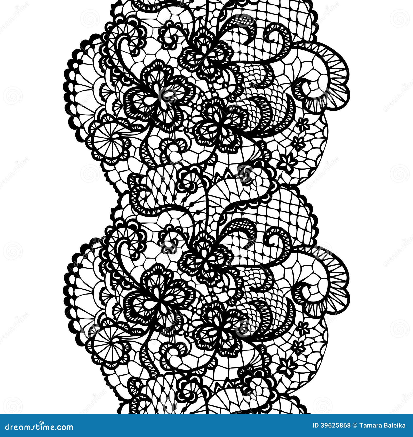 Ajuste De Encaje Del Vintage. Ilustración del Vector - Ilustración de ...