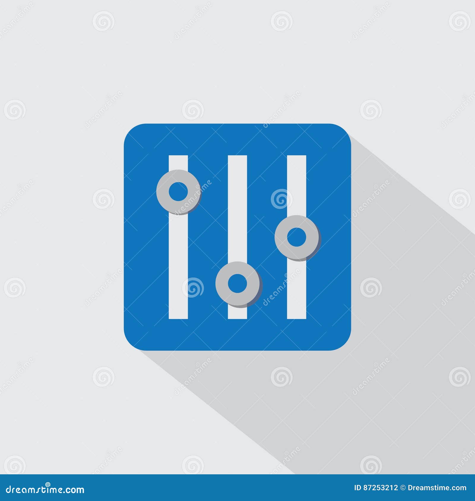 Ajuste Del Icono Con La Sombra Ilustración del Vector - Ilustración de ...