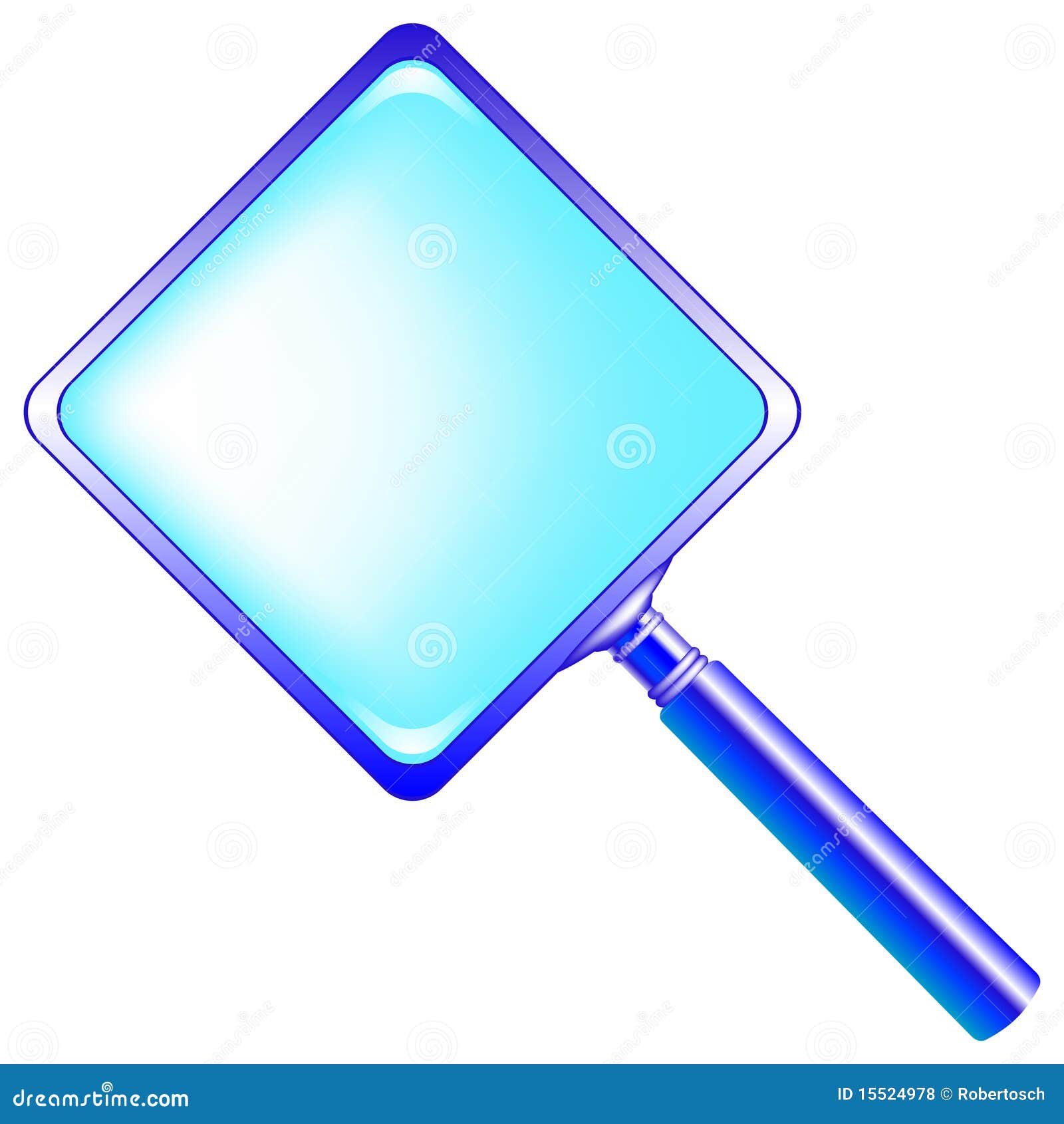 Ajuste la lupa azul ilustración del vector. Ilustración de crimen ...