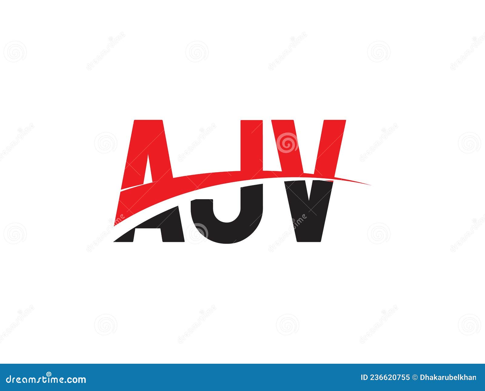AJV Letter Initial Logo Design Vector Illustration Stock Vector ...