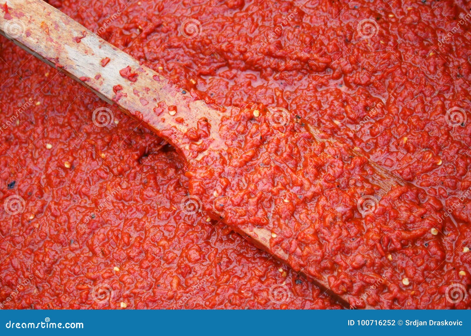 Ajvar making stock photo. Image of vegetarian, ajvar - 100716252
