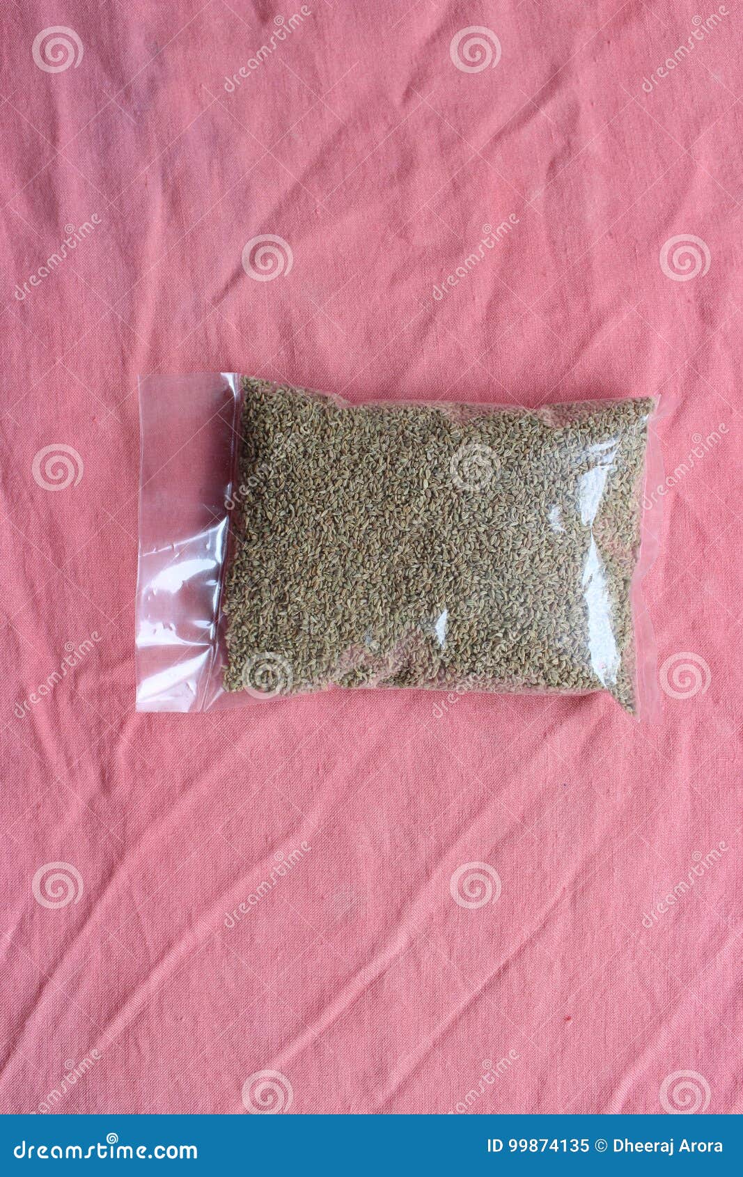 Ajwain in polythene packet stock image. Image of inside - 99874135