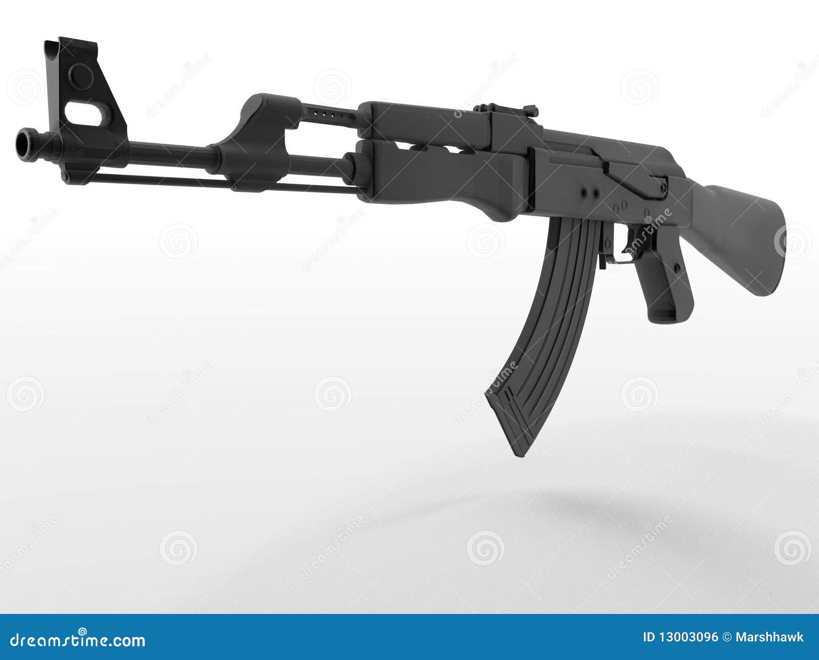 AK-47 assault rifle stock illustration. Illustration of avtomat - 13003096