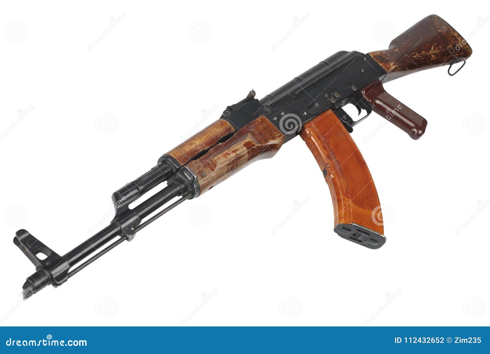 AK - 47 AKM assault rifle stock photo. Image of kalashnikov - 112432652