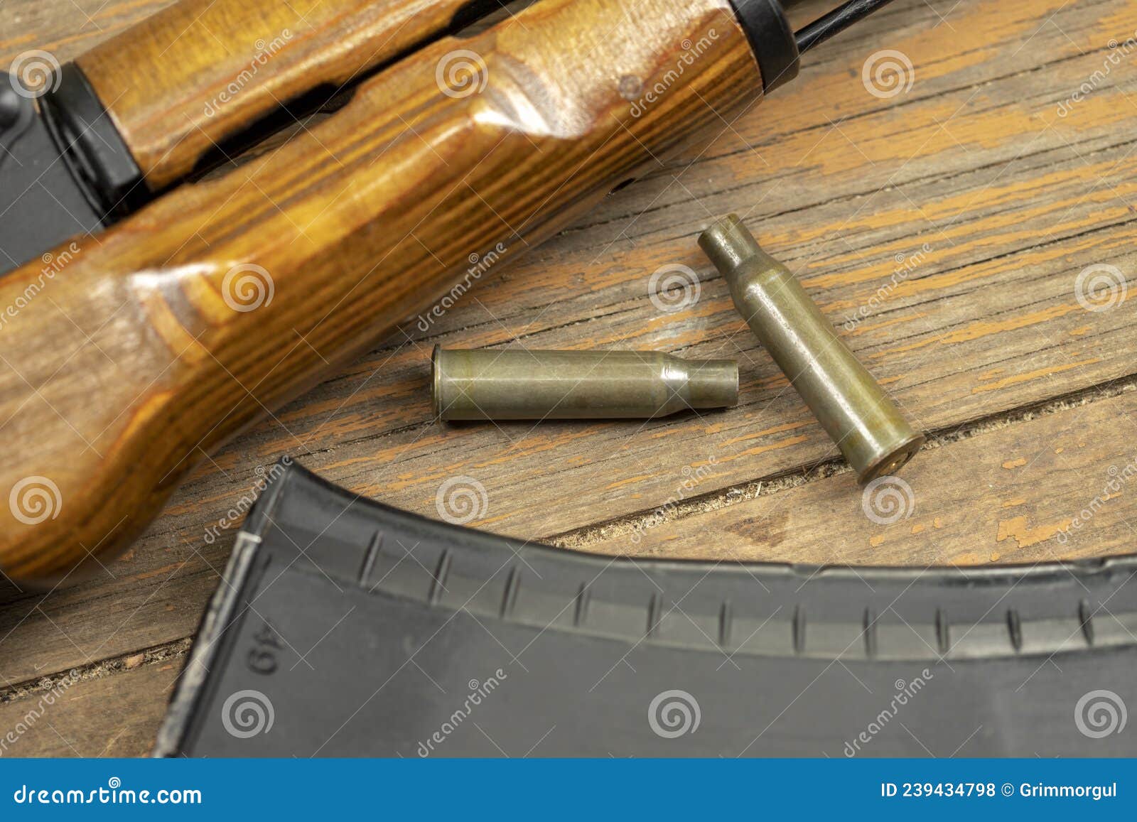AK-47 with barrel stock photo. Image of metal, conflict - 239434798