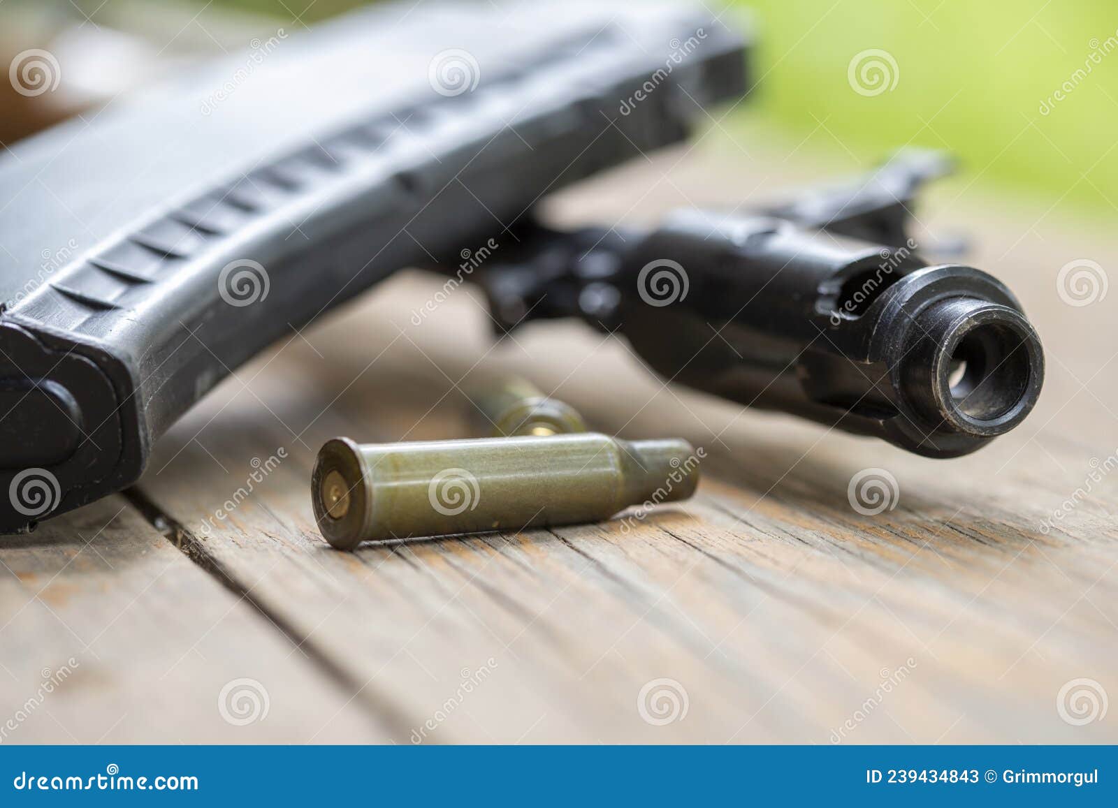 AK-47 with barrel stock image. Image of rifle, assault - 239434843
