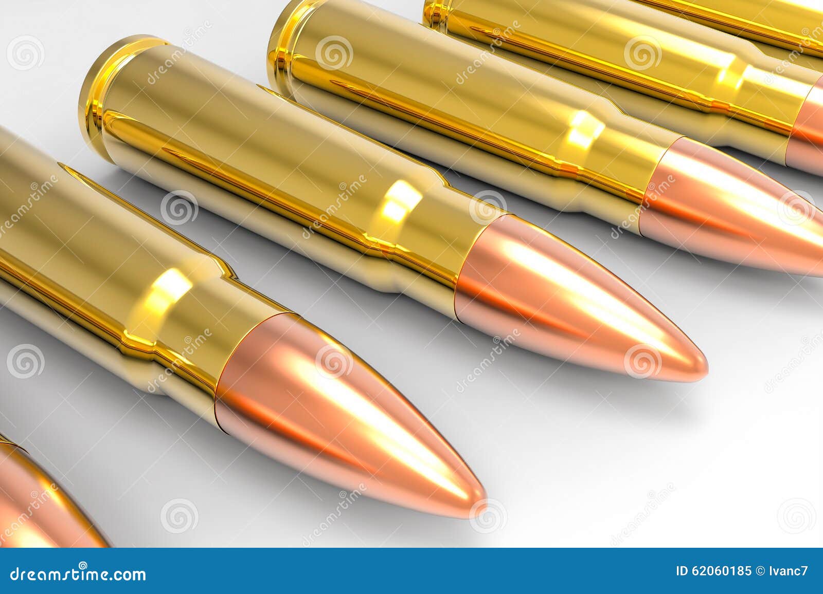 AK47 Bullet stock illustration. Illustration of jacket - 62060185