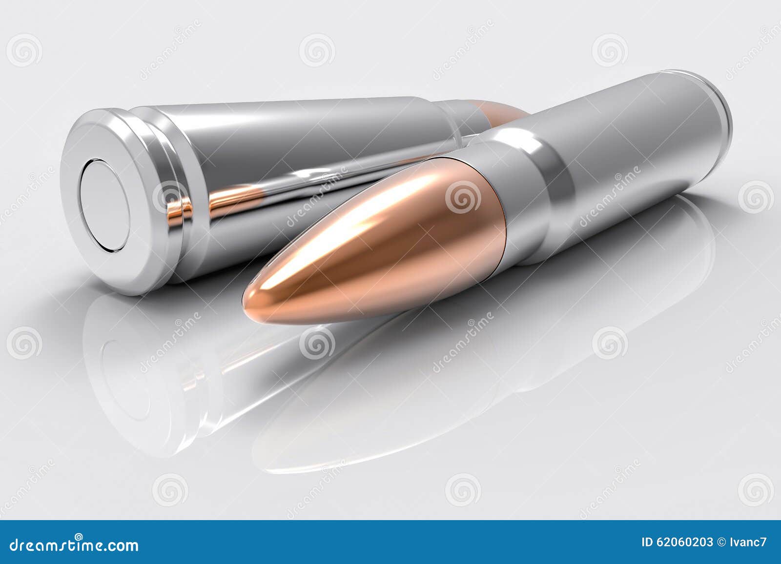 AK47 Bullet stock illustration. Illustration of army - 62060203