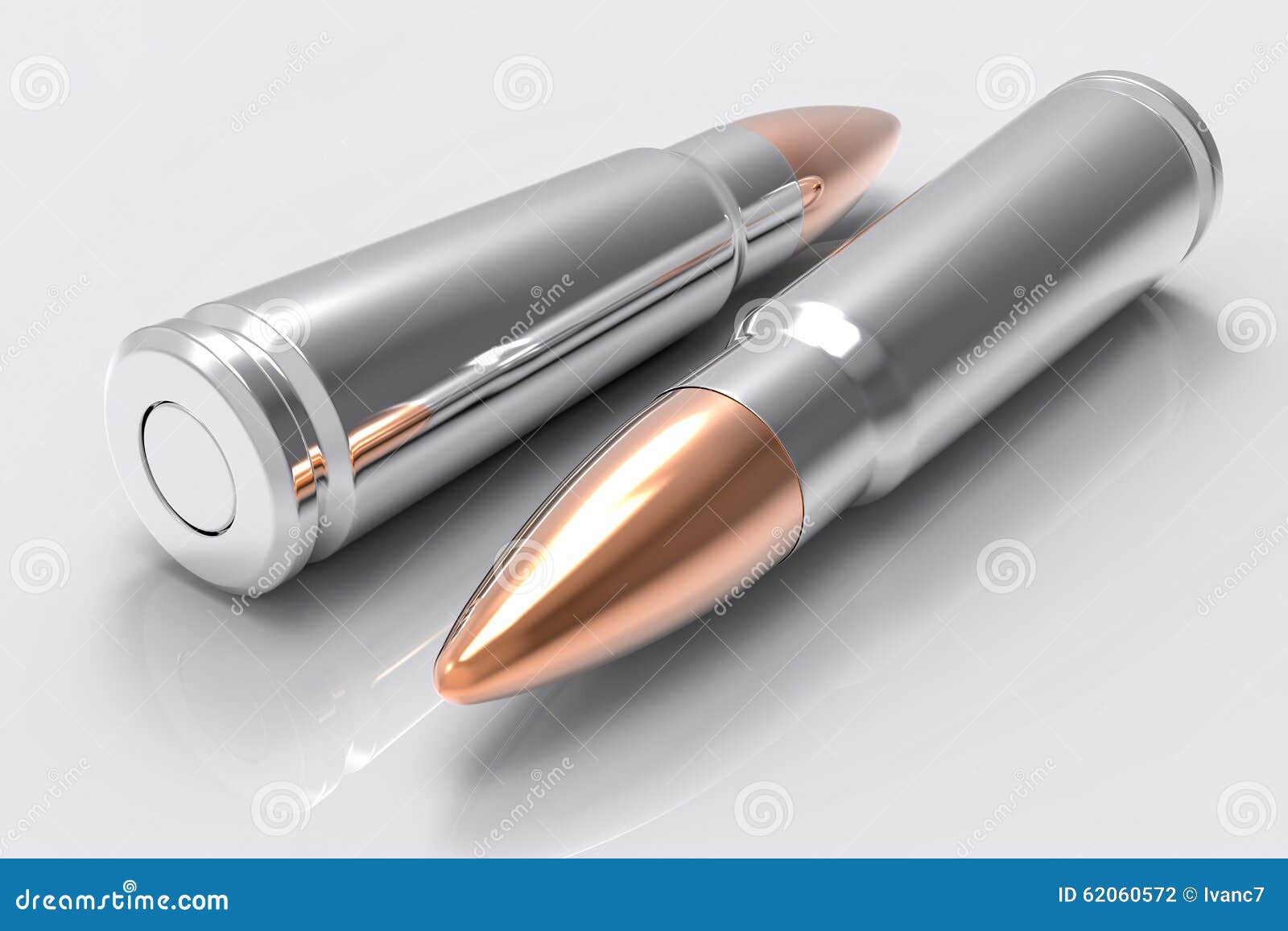 AK47 Bullet stock illustration. Illustration of strength - 62060572