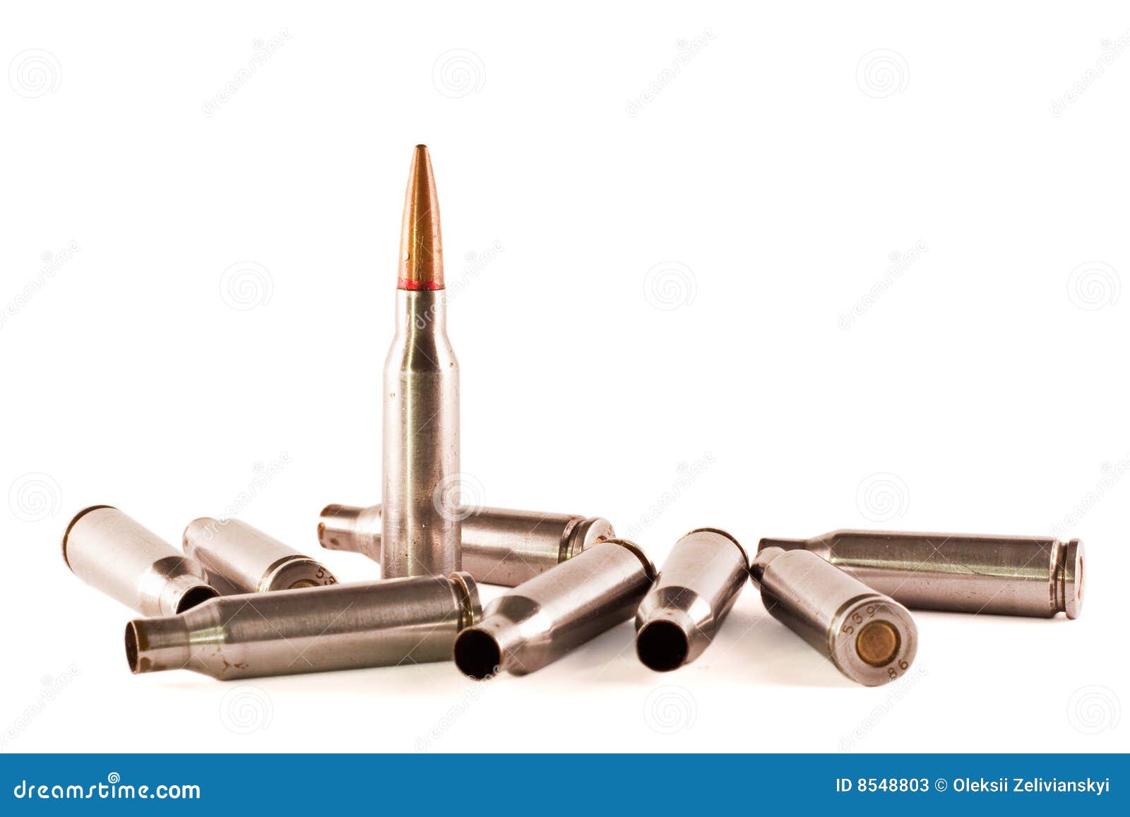 AK bullet and shells stock image. Image of shell, dangerous - 8548803