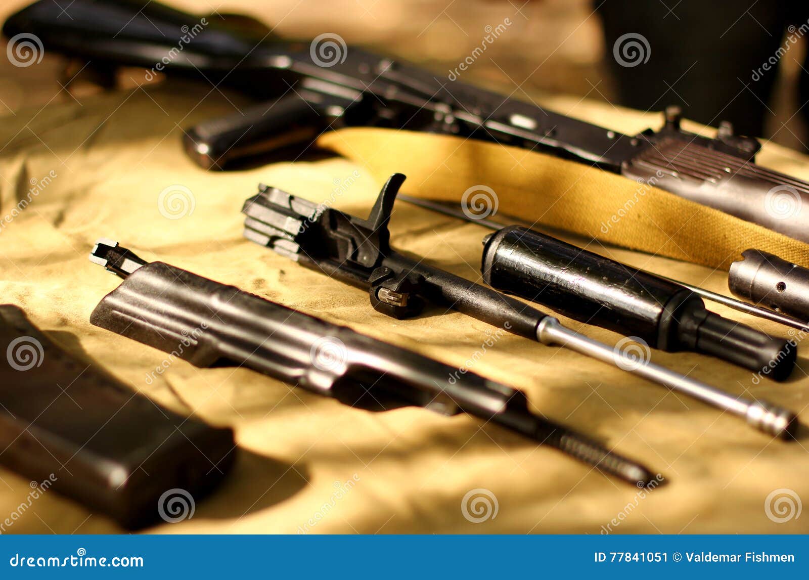 AK-47 Kalashnikov Russian Automatic Gun Rifle USSR Stock Image ...