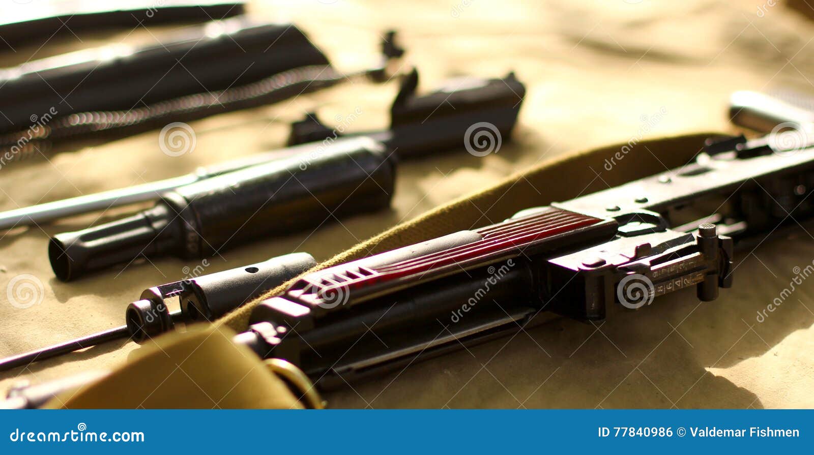 AK-47 ready for cleaning stock photo. Image of shooting - 77840986