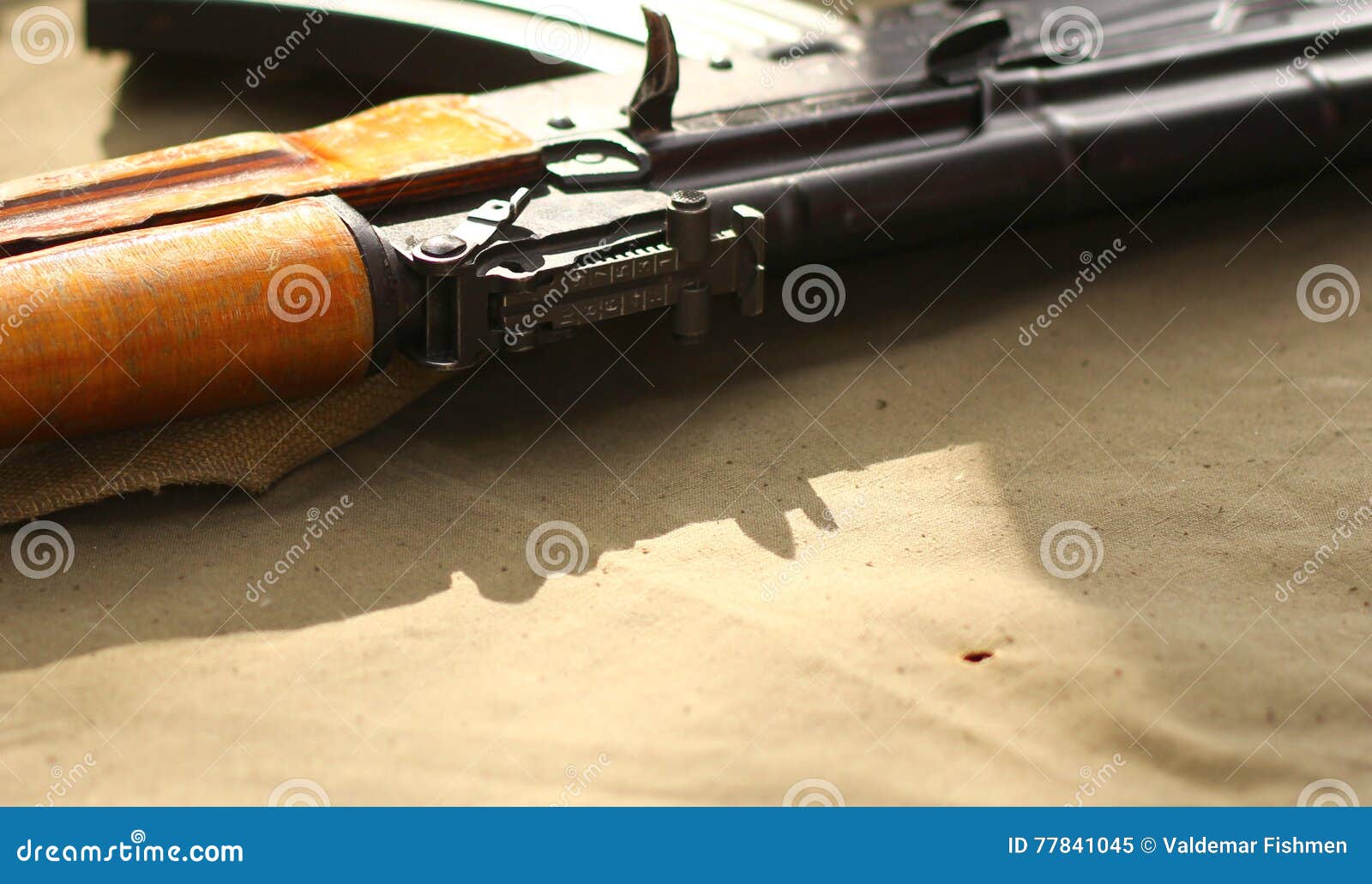AK-47 Russian Background with Place for Text Stock Image - Image of ...