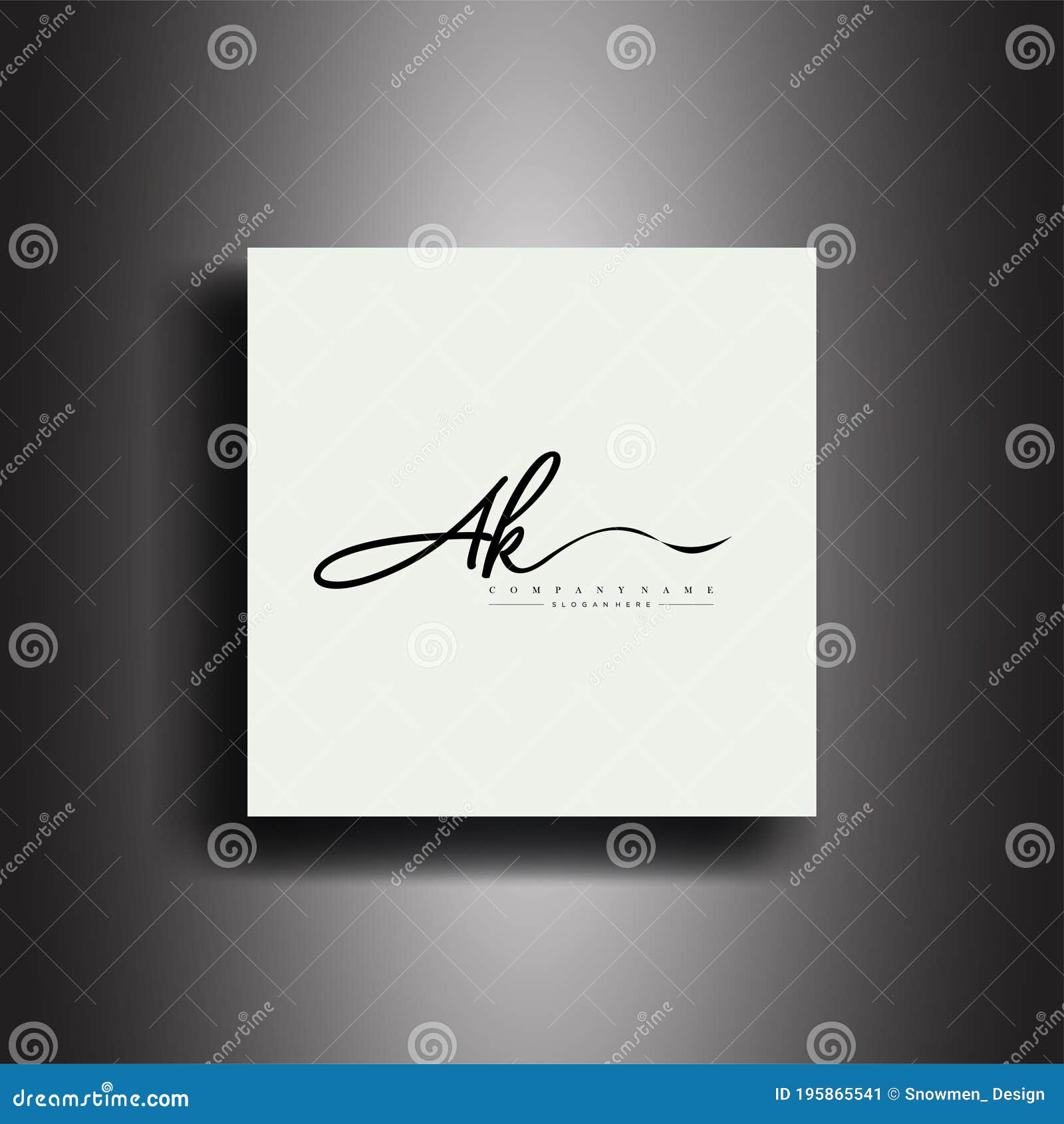AK Signature Style Monogram.Calligraphic Lettering Icon and Handwriting ...