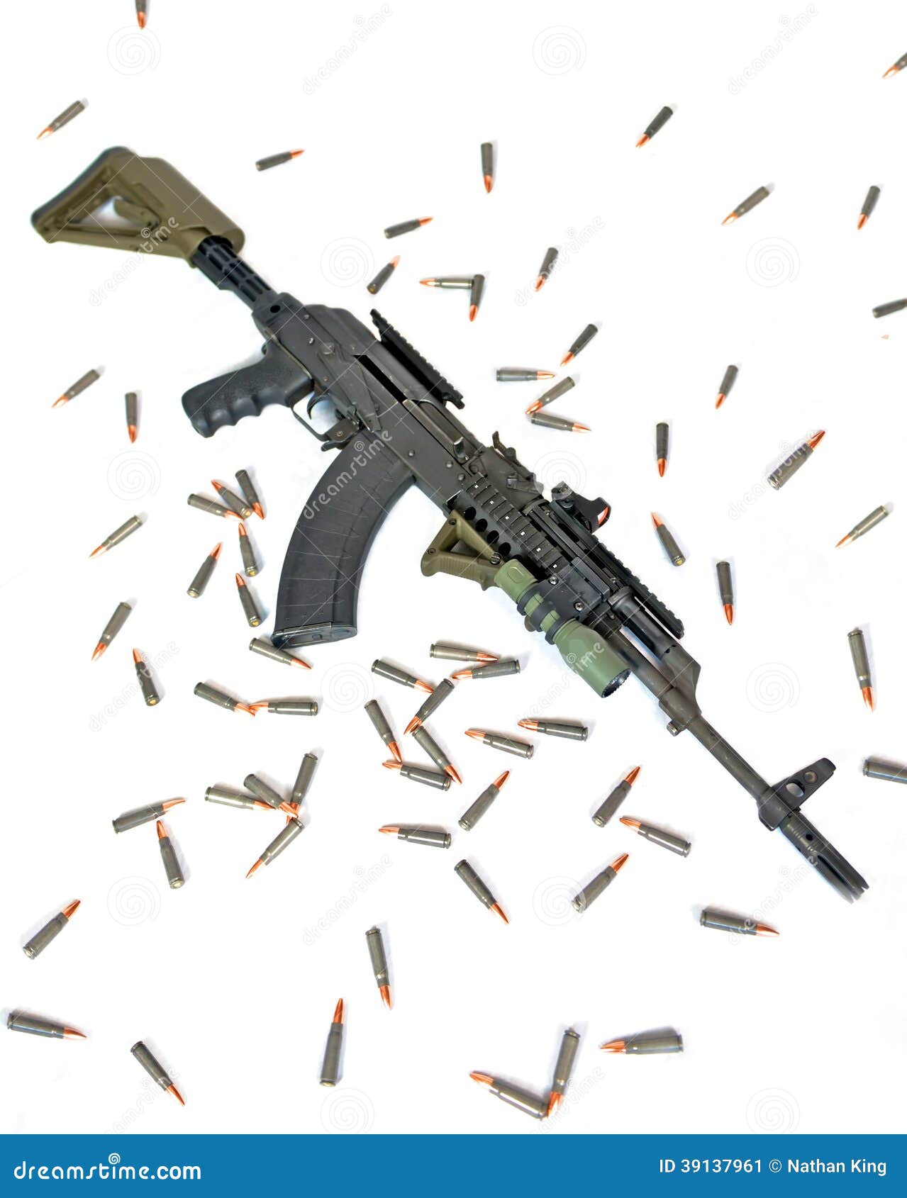 7.62x39 Kalashnikov High-explosive Incendiary Armor-piercing Ammunition ...