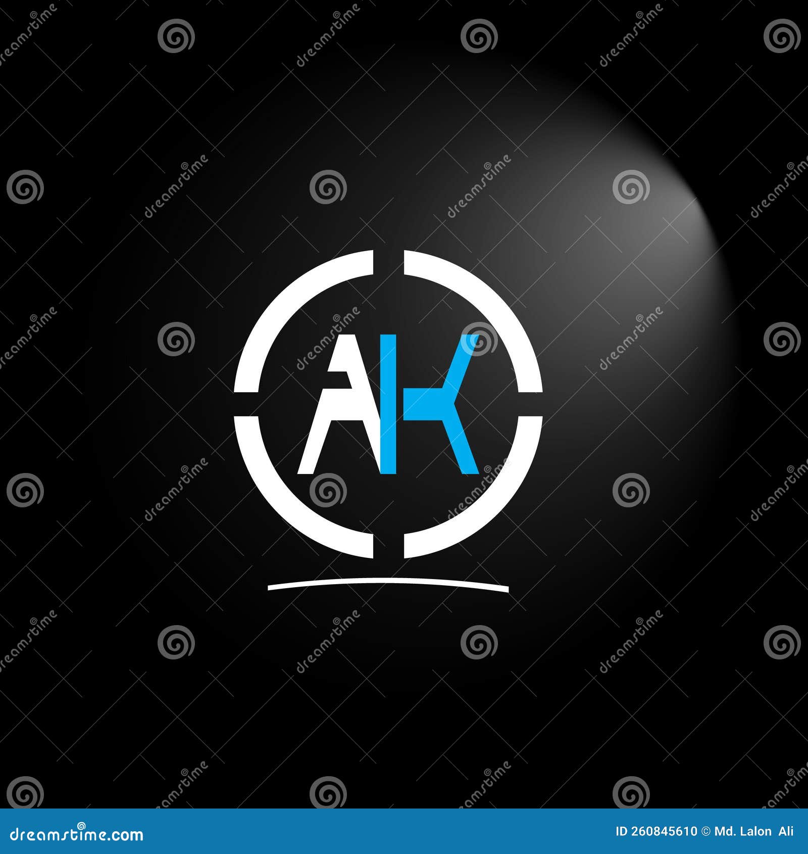 AK Text Logo Design Concept Stock Vector - Illustration of symbol ...