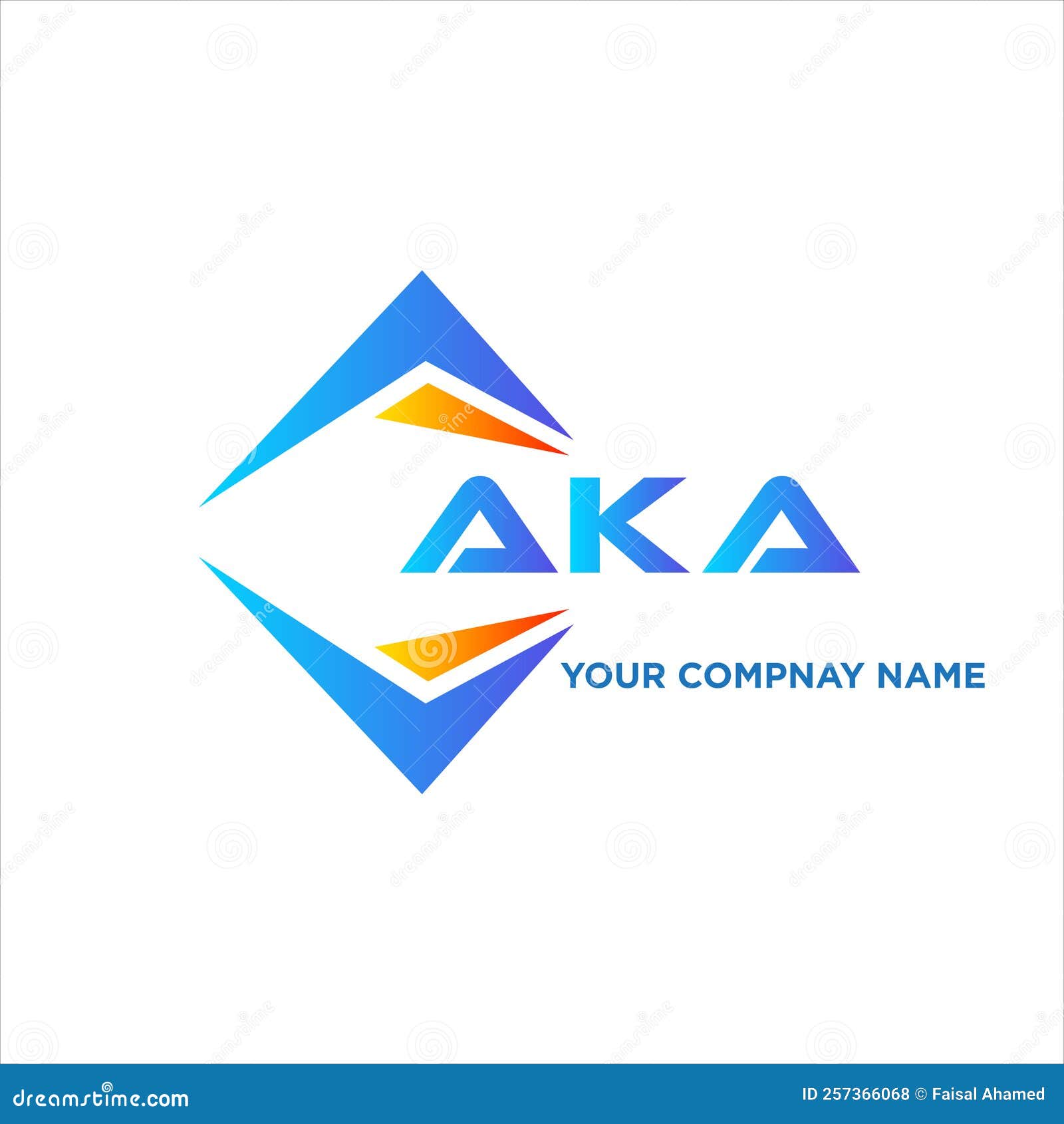 AKA Abstract Technology Logo Design on White Background. AKA Creative ...