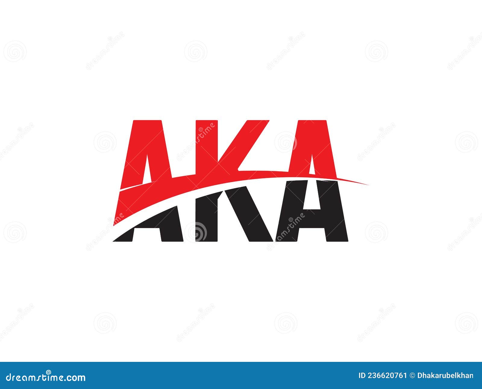 AKA Letter Initial Logo Design Vector Illustration Stock Vector ...