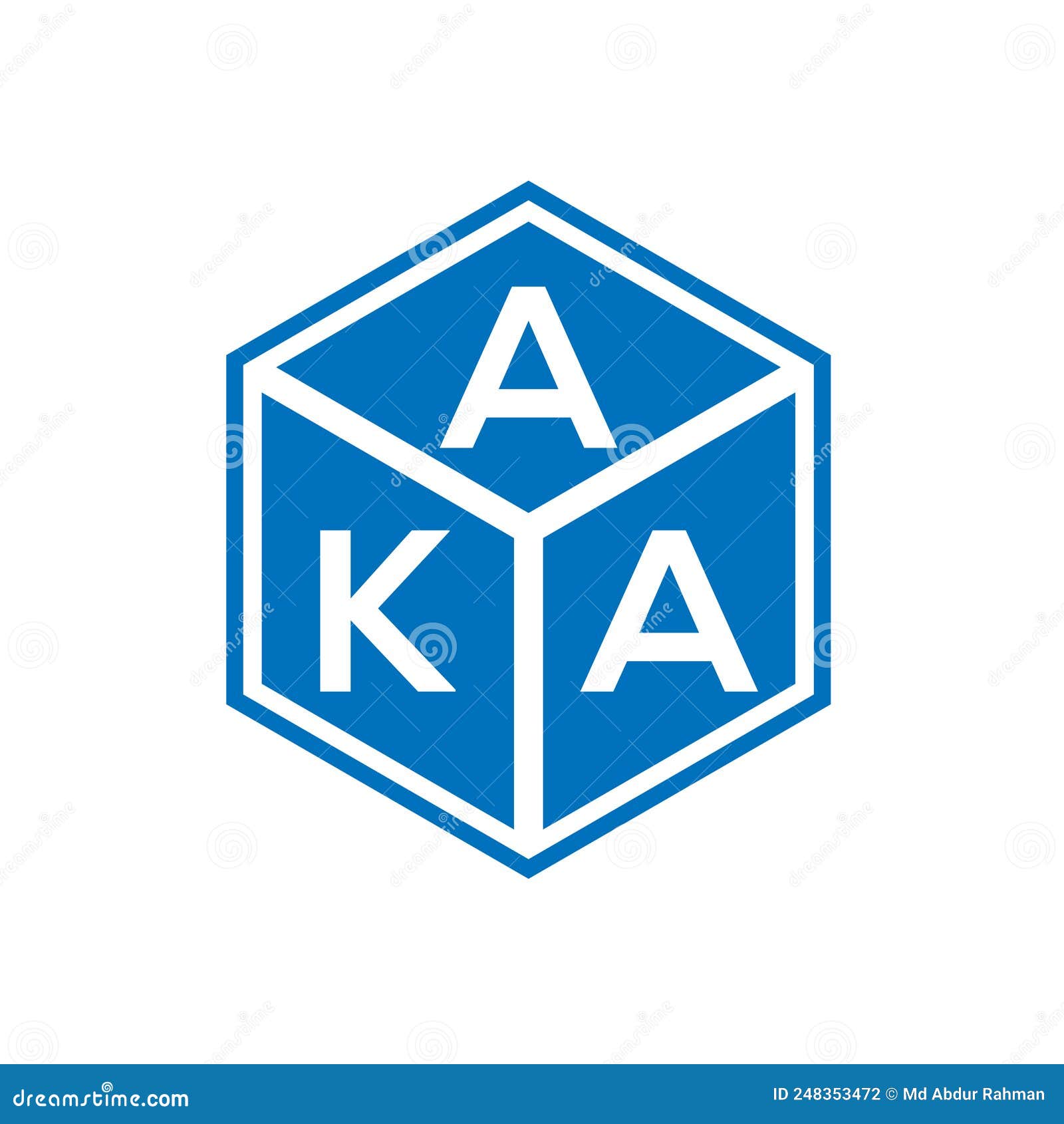 AKA Letter Logo Design On Black Background. AKA Creative Initials ...