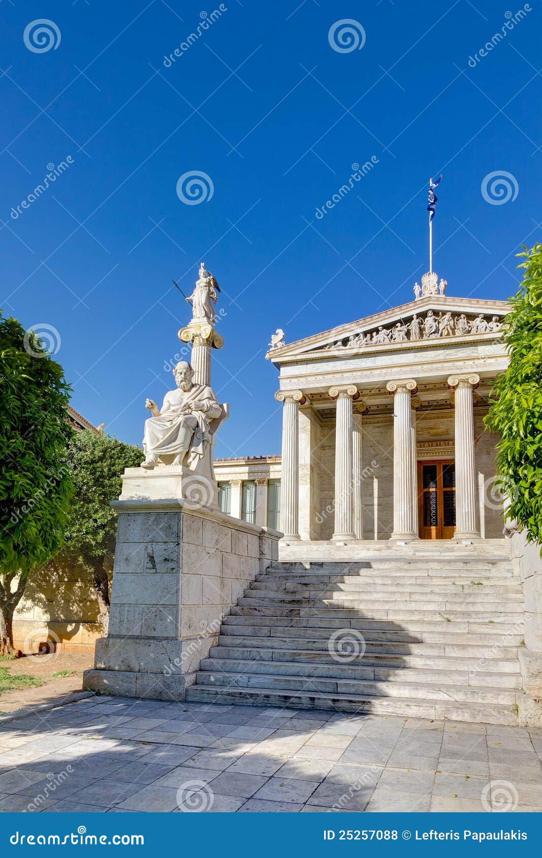 Akademi athens greece arkivfoto. Bild av atener, historiskt - 25257088