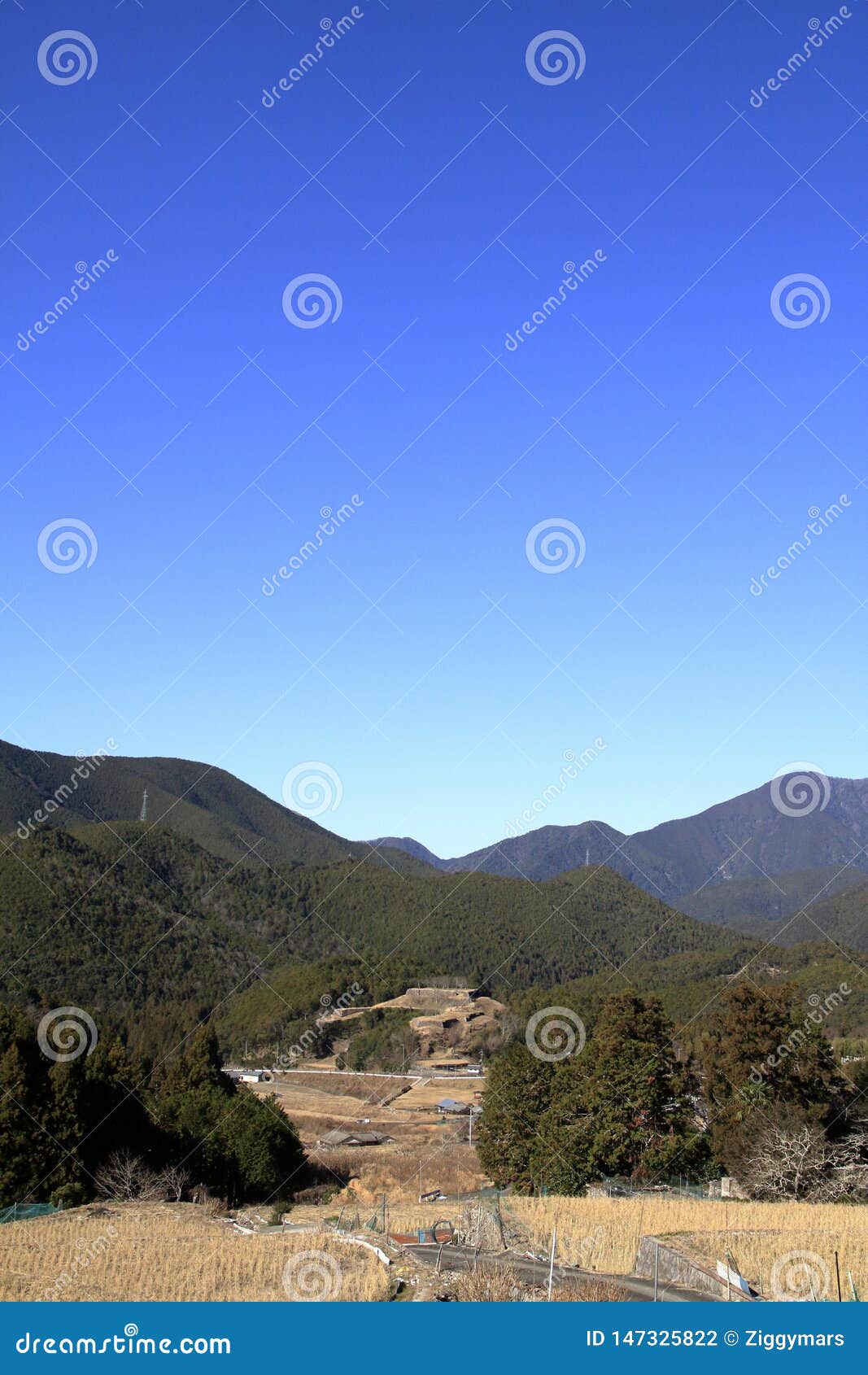Akagi castle stock photo. Image of ruins, japanese, view - 147325822