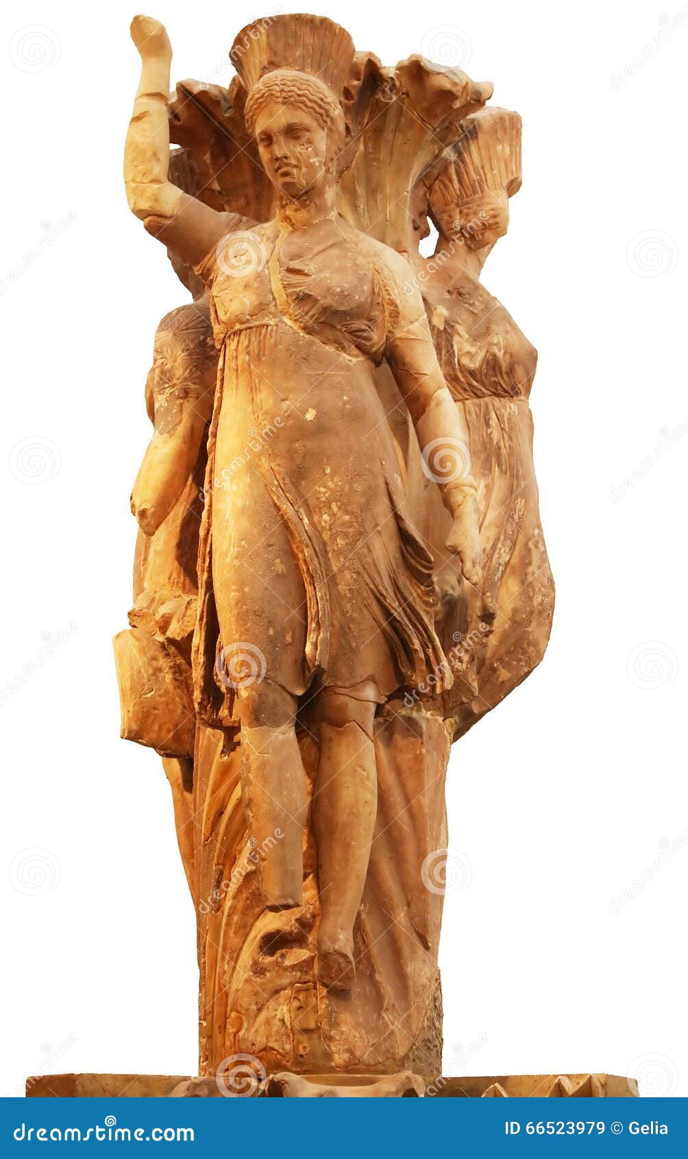 The Akanthos Column, Delphi, Greece Stock Image - Image of human ...