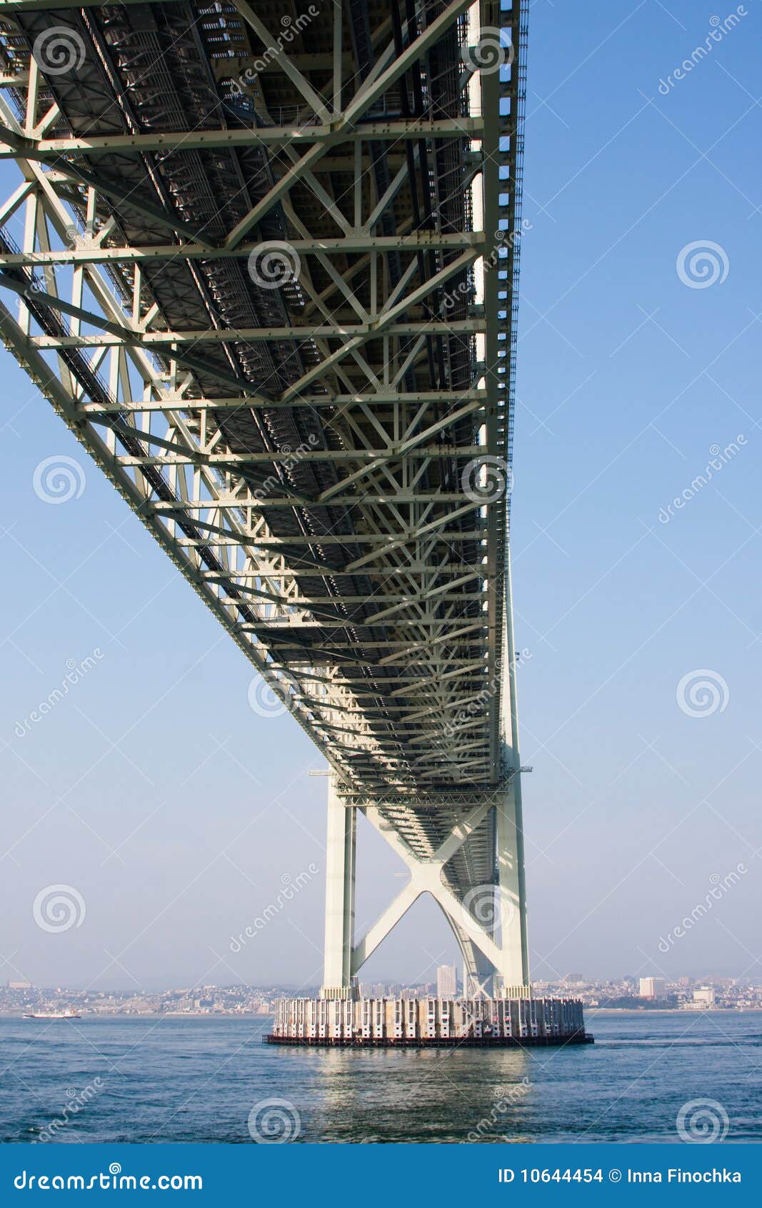 Akashi bridge stock photo. Image of long, monochrome - 10644454