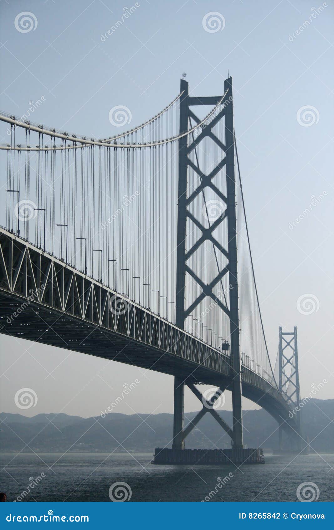 Akashi Bridge stock photo. Image of landmark, building - 8265842