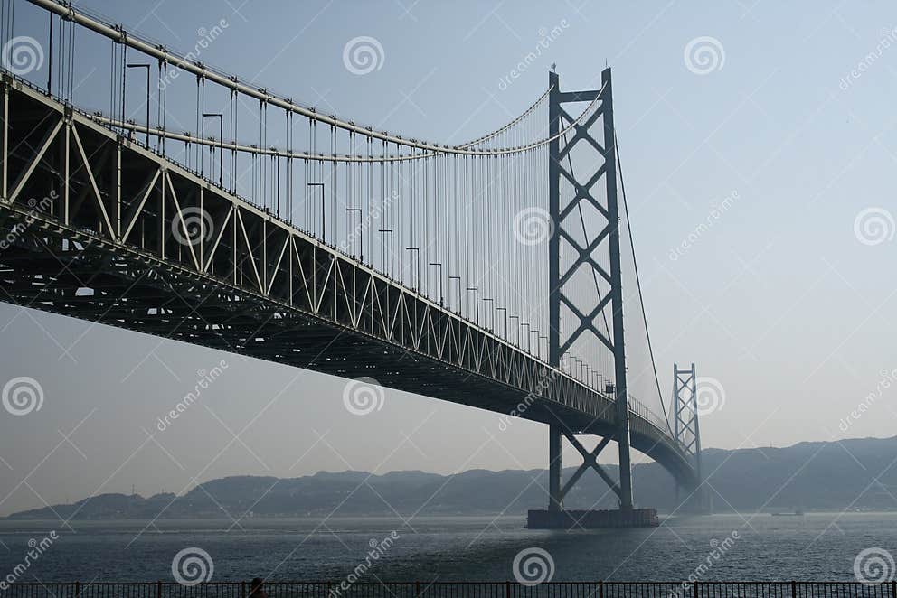 Akashi Bridge stock image. Image of kobe, bridge, landmark - 8265911
