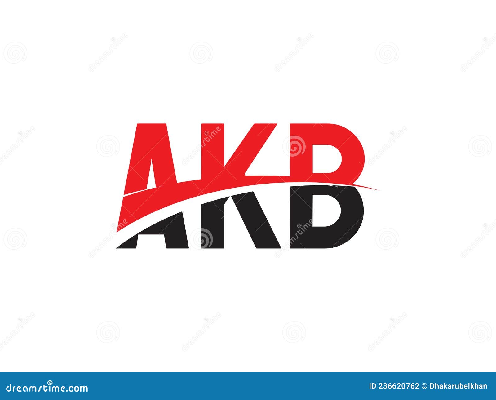 AKB Letter Initial Logo Design Vector Illustration Stock Vector ...