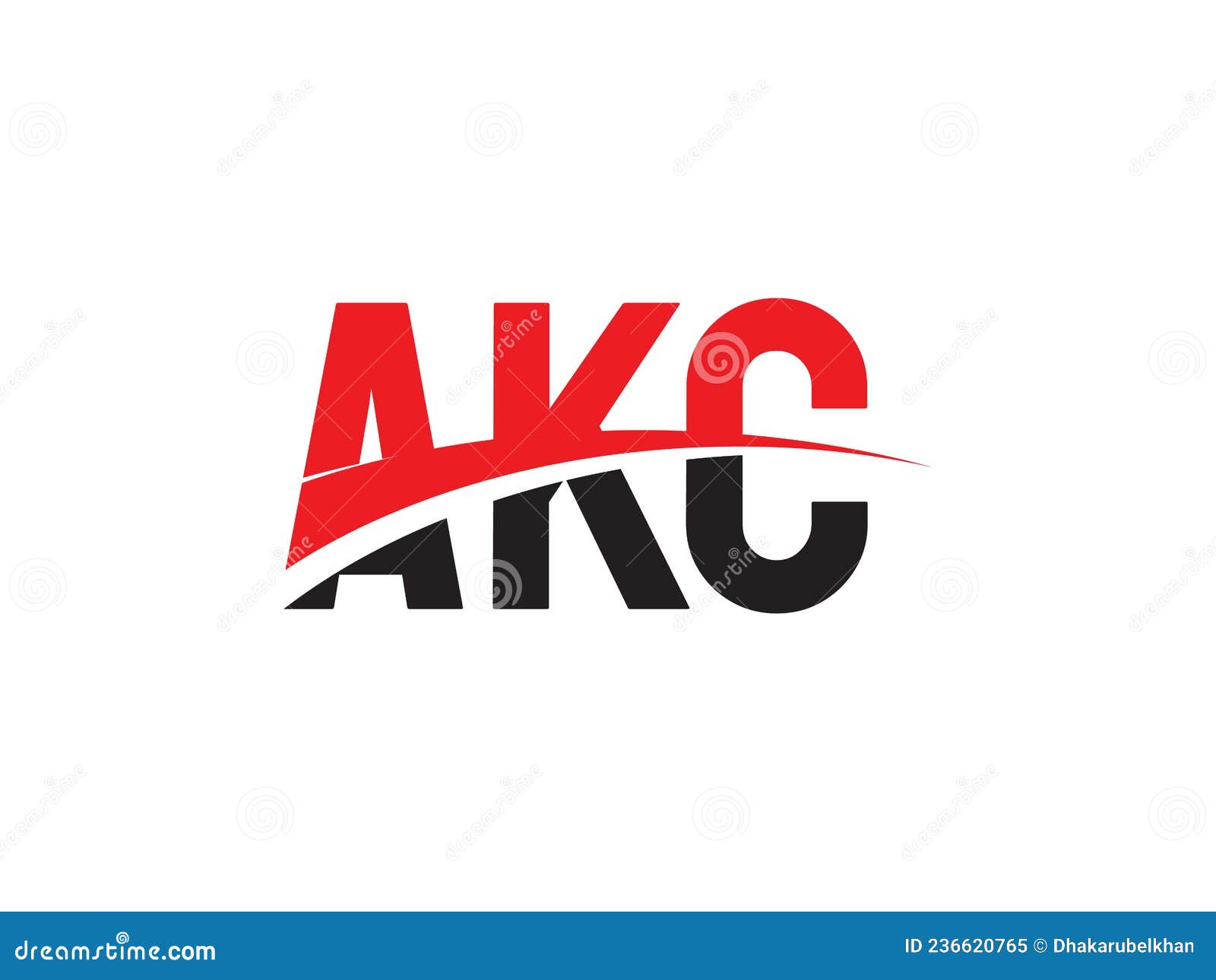 AKC Letter Initial Logo Design Vector Illustration Stock Vector ...