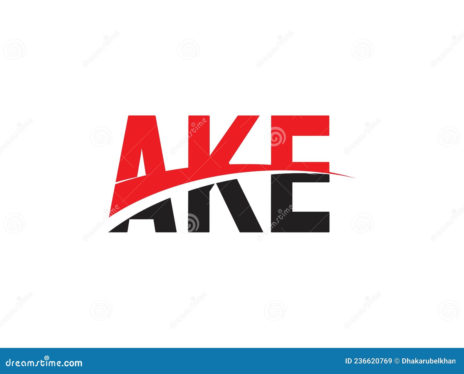 AKE Letter Initial Logo Design Vector Illustration Stock Vector ...