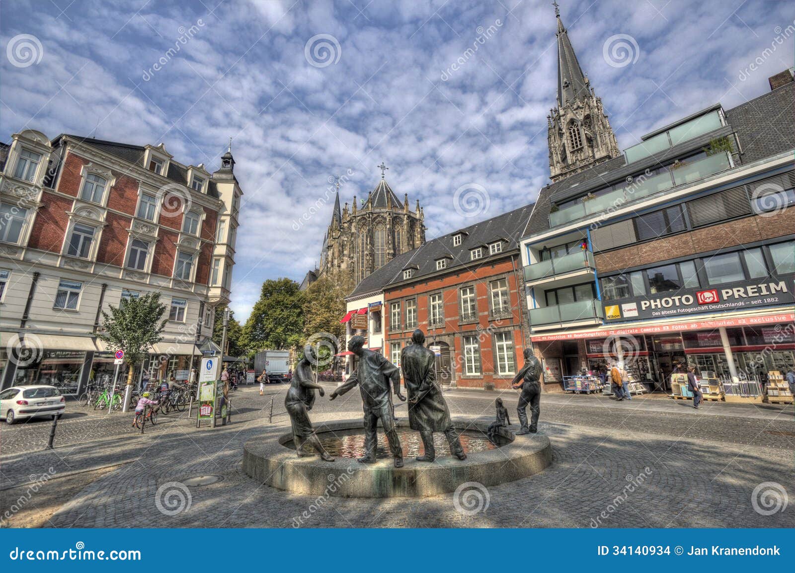 Aken Duitsland redactionele stock afbeelding. Image of torens - 34140934