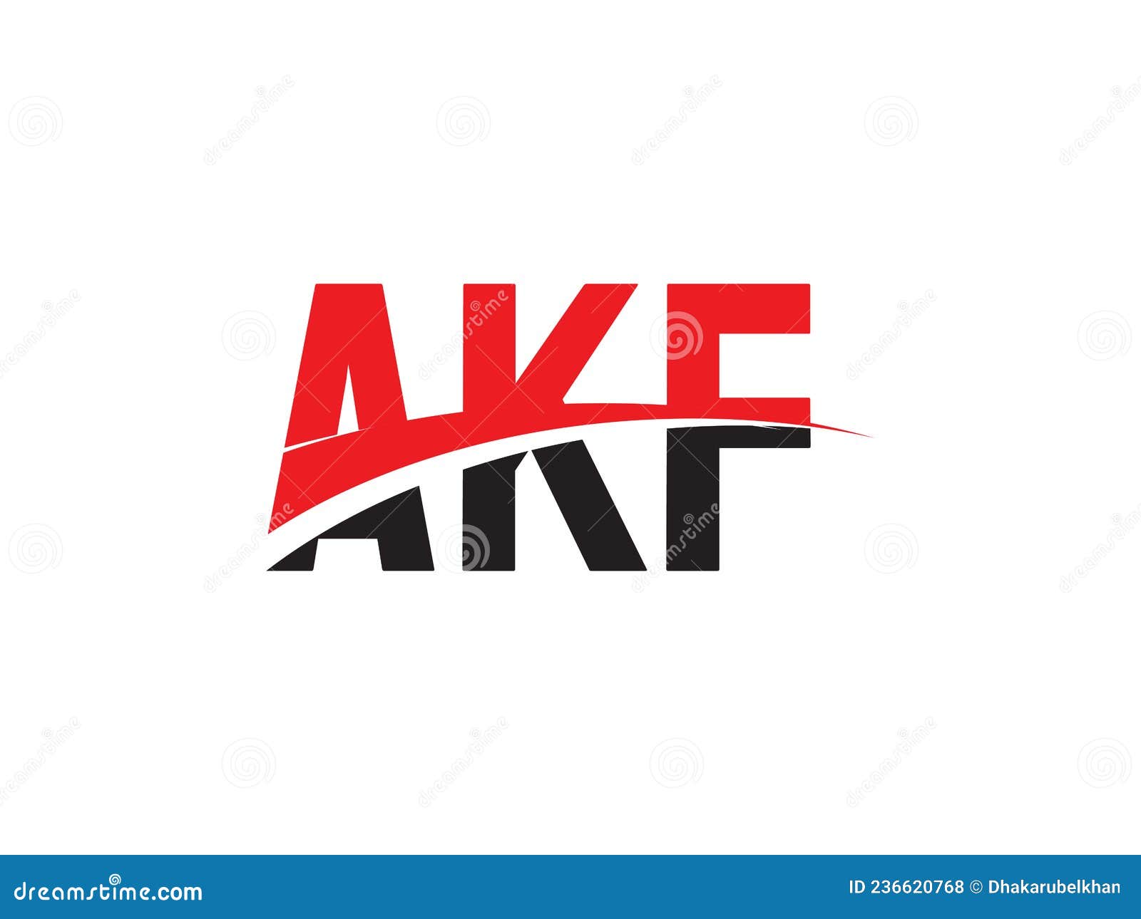 AKF Letter Initial Logo Design Vector Illustration Stock Vector ...