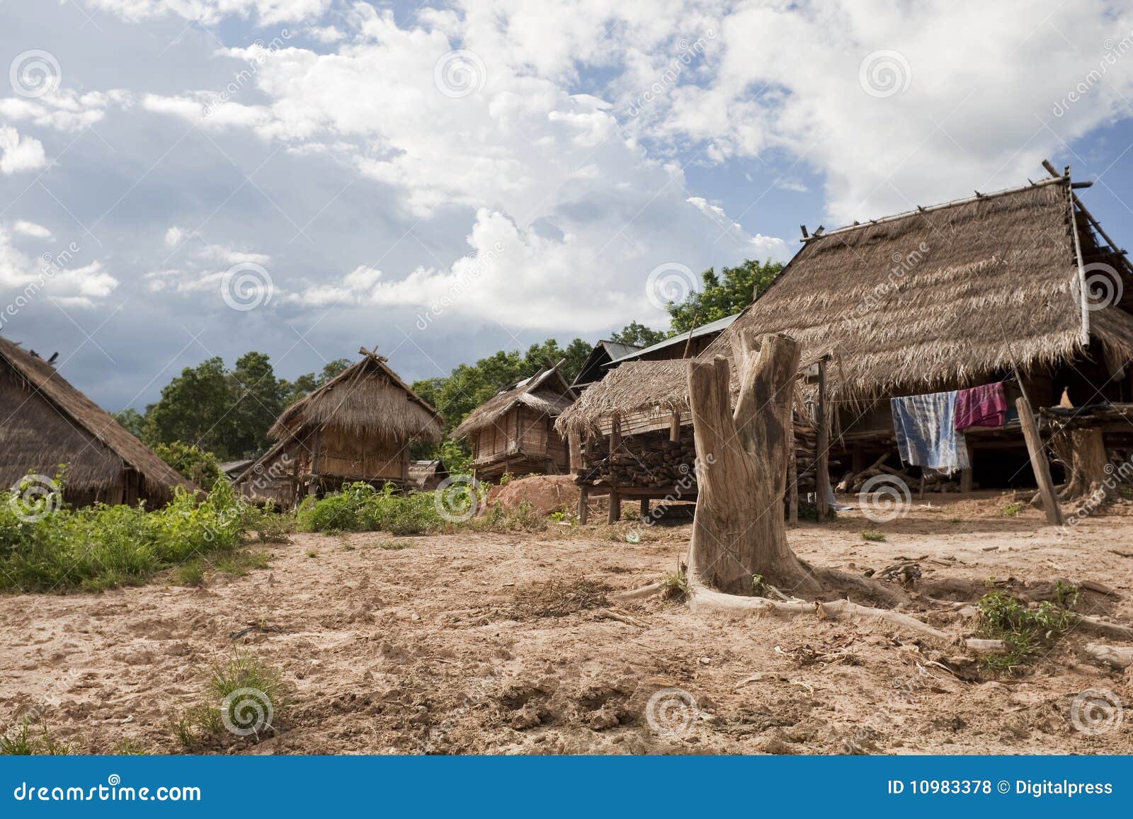 Akha Village Muang Sing, Laos Stock Photo - Image of sing, village ...