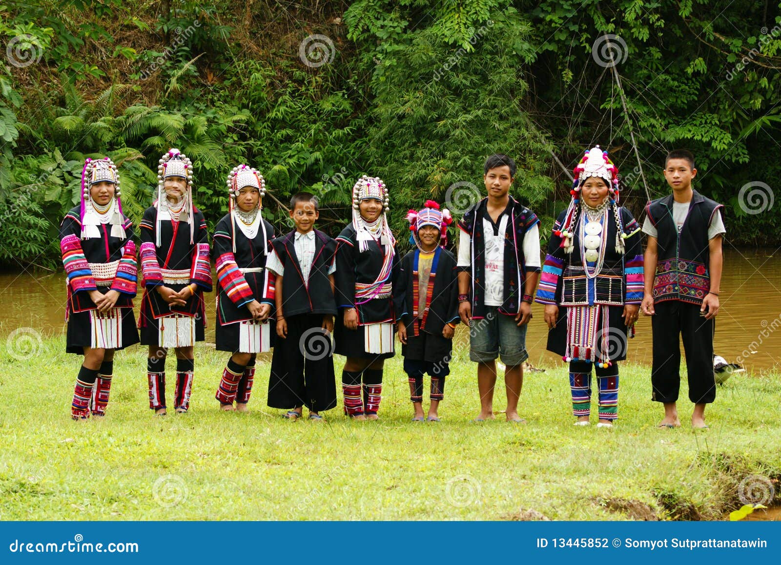 Akka Hill tribe portrait editorial photography. Image of migrate - 13445852