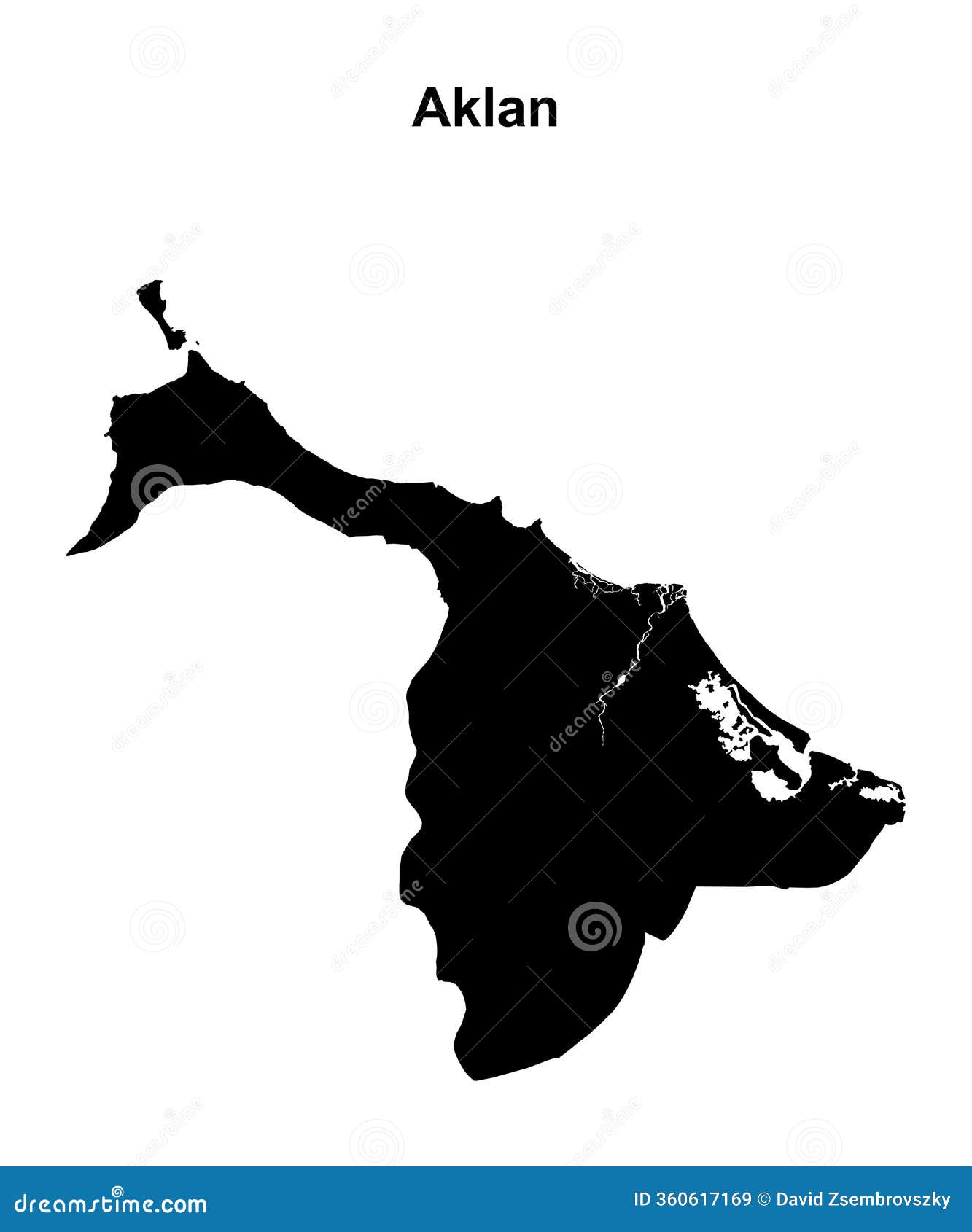 Aklan outline map stock illustration. Illustration of aklan - 360617169