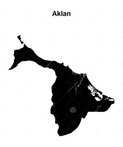 Aklan outline map stock illustration. Illustration of aklan - 360617169