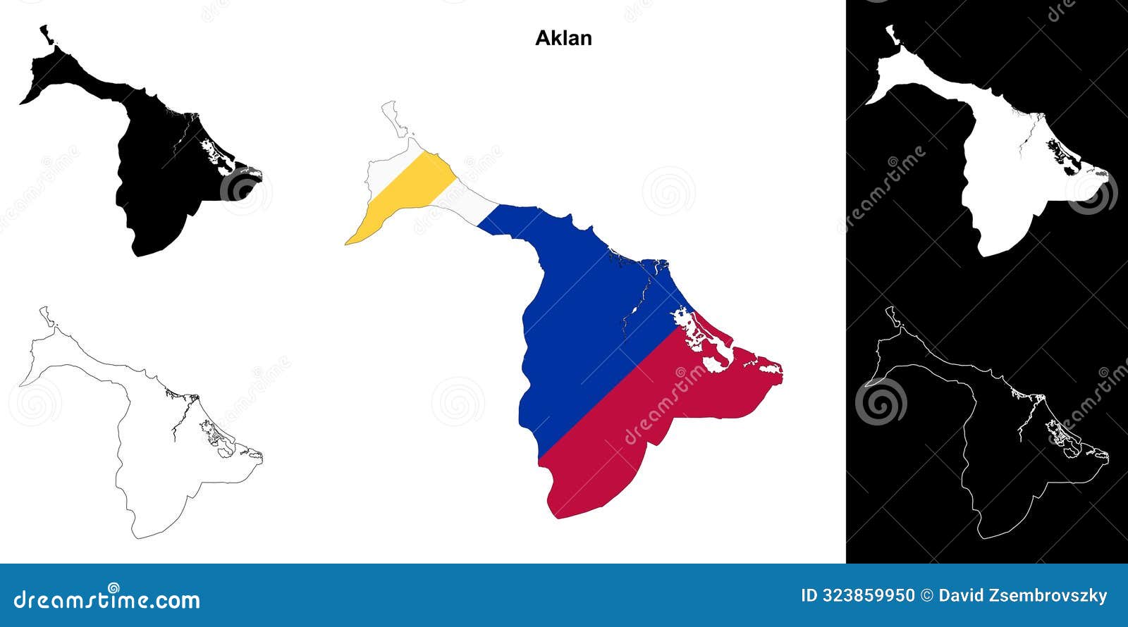 Aklan outline map stock vector. Illustration of philippines - 323859950